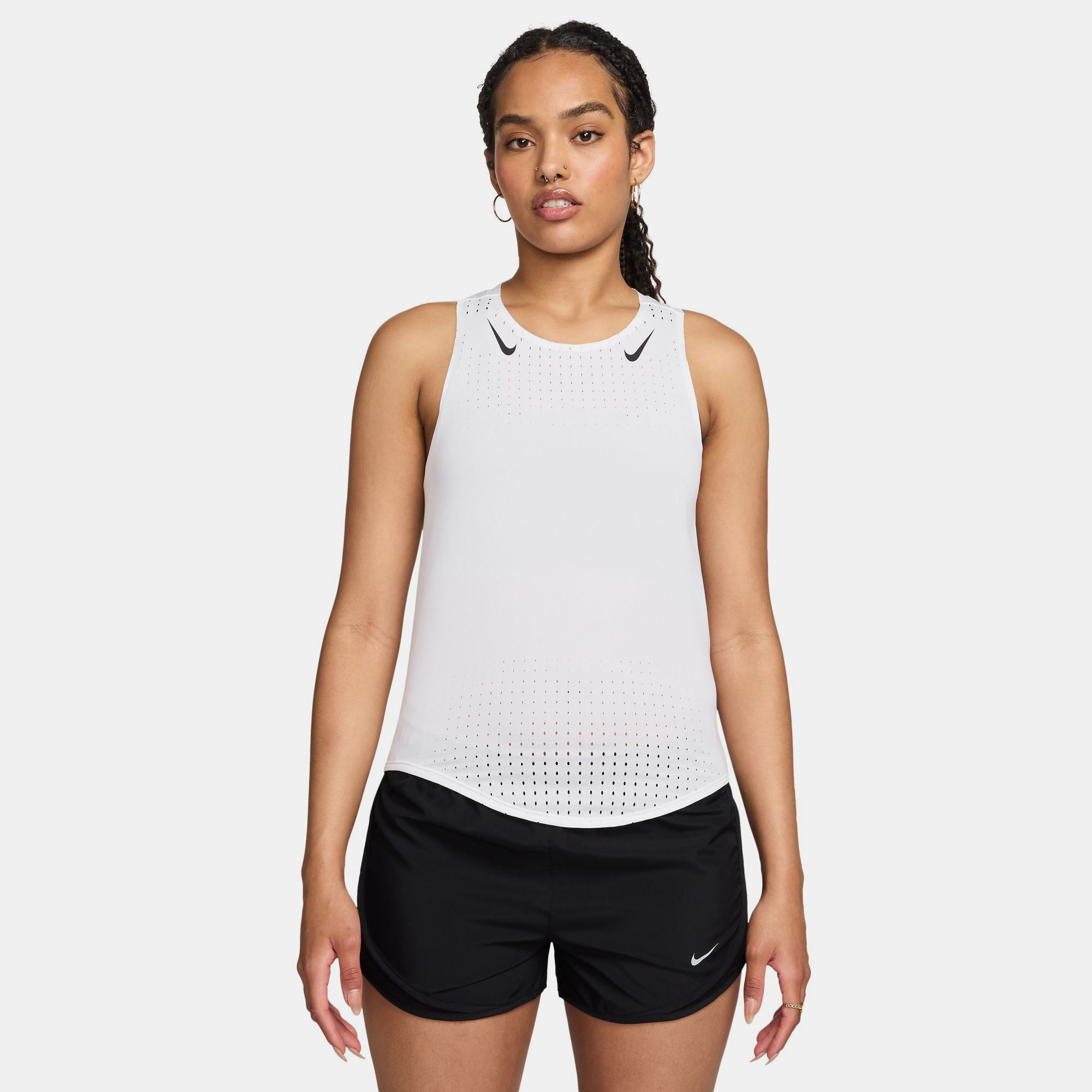Buy Nike AeroSwift Women's Dri-FIT ADV Running Vest - White/Black ...