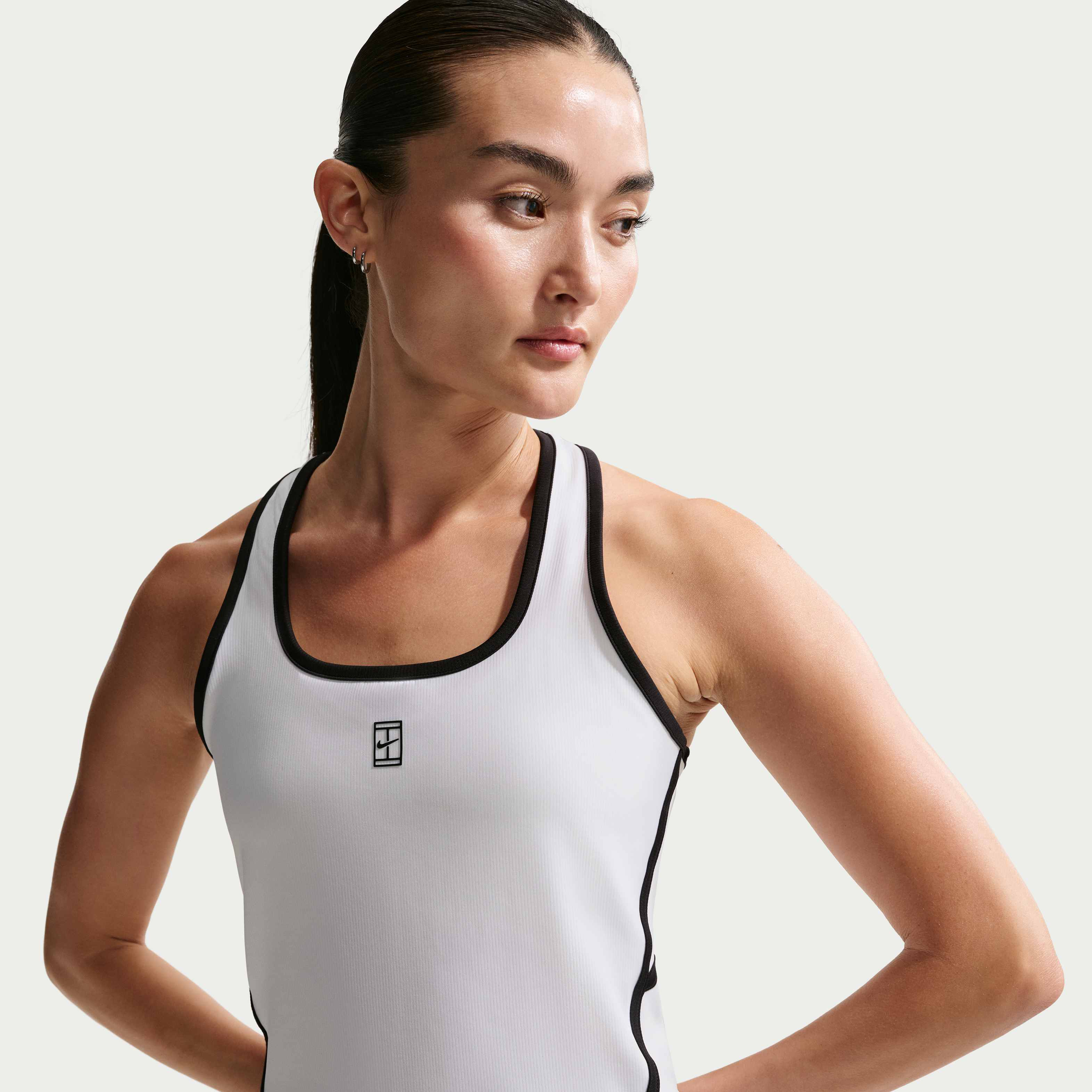 Buy Nike Advantage Women's Tank Top - White/Black @ Nike UAE