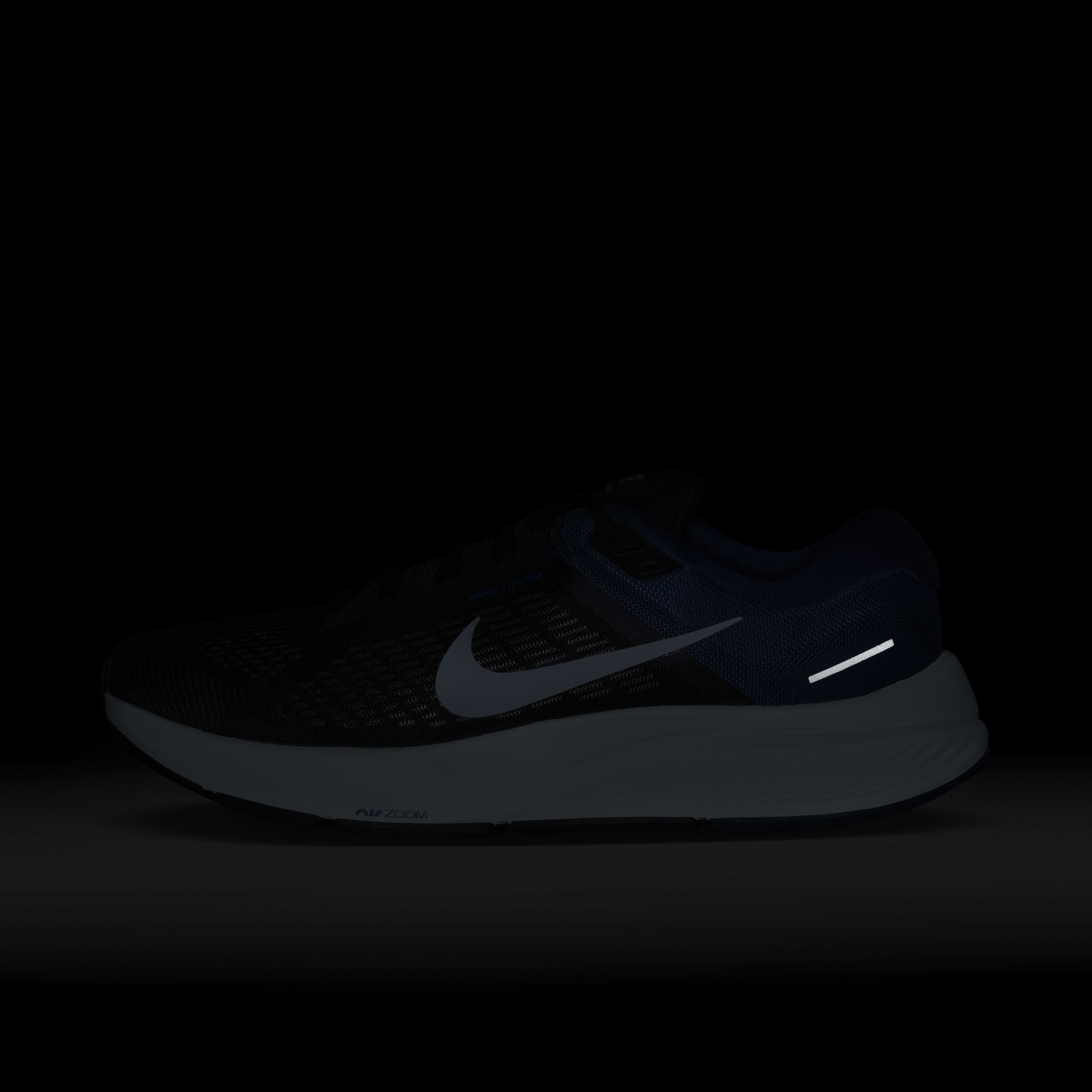 Buy Nike Structure 24 Men's Road Running Shoes - Black/Midnight Navy ...