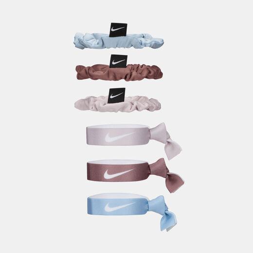 Buy Nike NSW Velvet and Elastic Hairbands (6-Pack) - Light Armory Blue ...