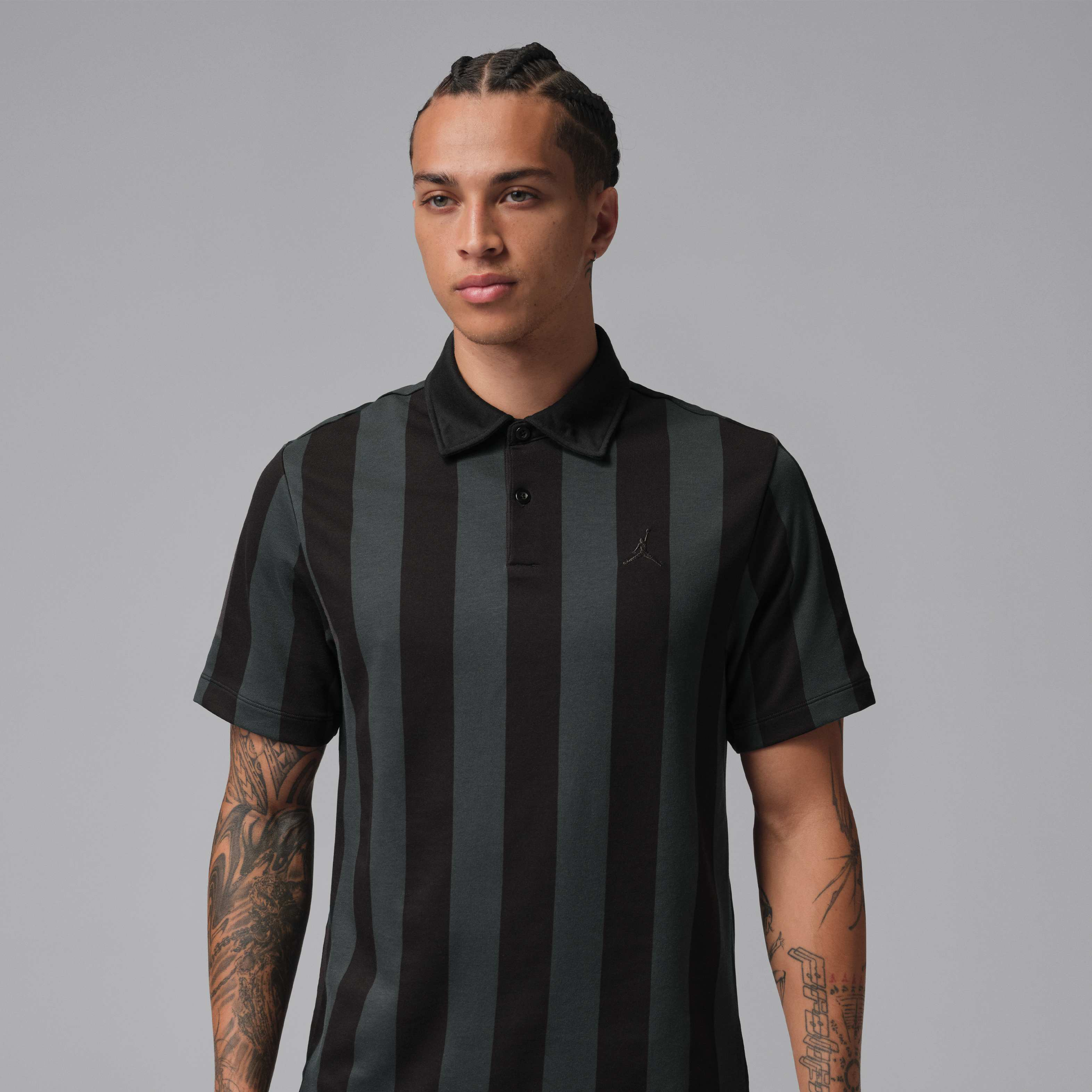 Buy Jordan Sport Men's Dri-FIT Printed Golf Polo - Black/Off-Noir/Off ...