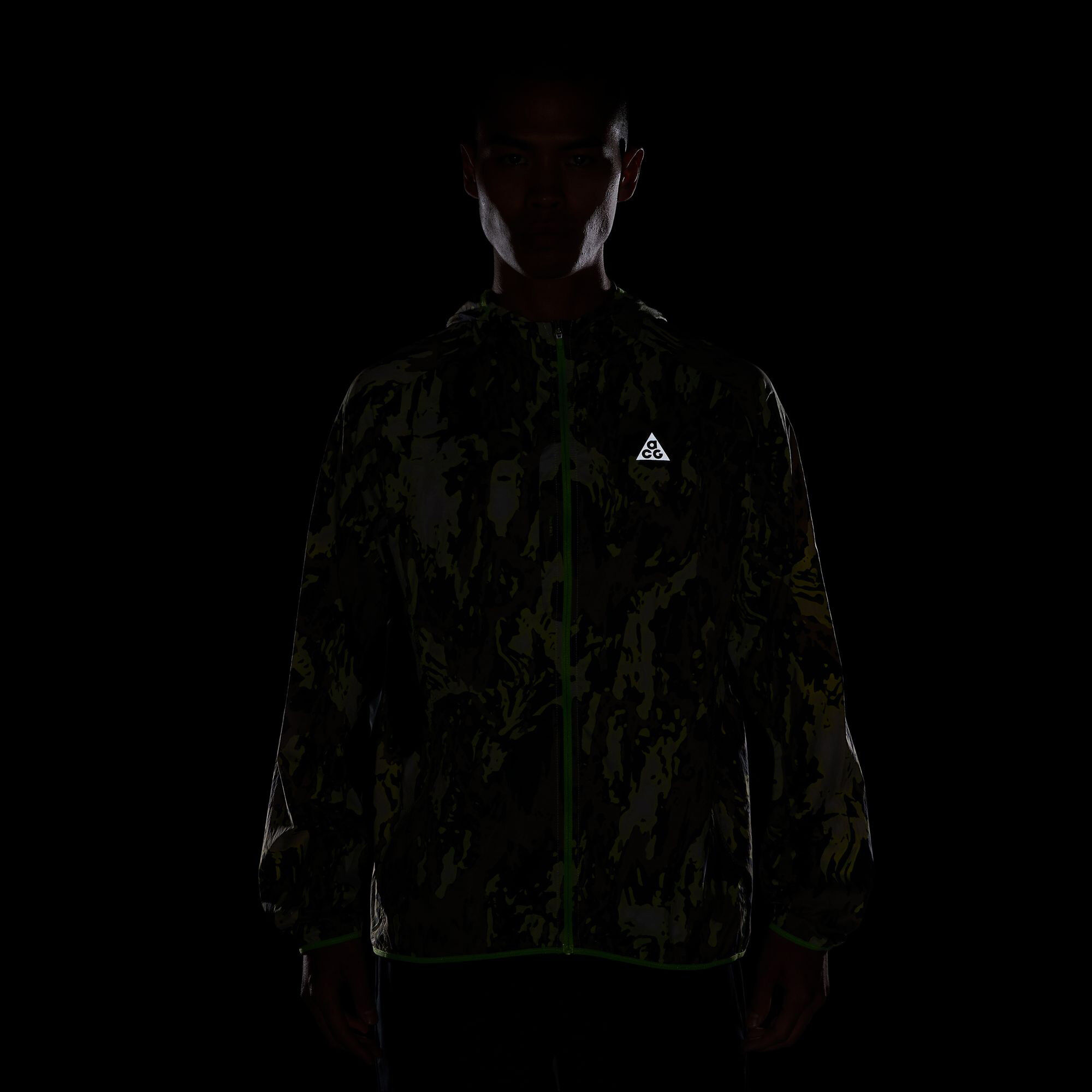 Buy Nike ACG Men's Trail Running Jacket - College Grey/Black/Mean Green ...