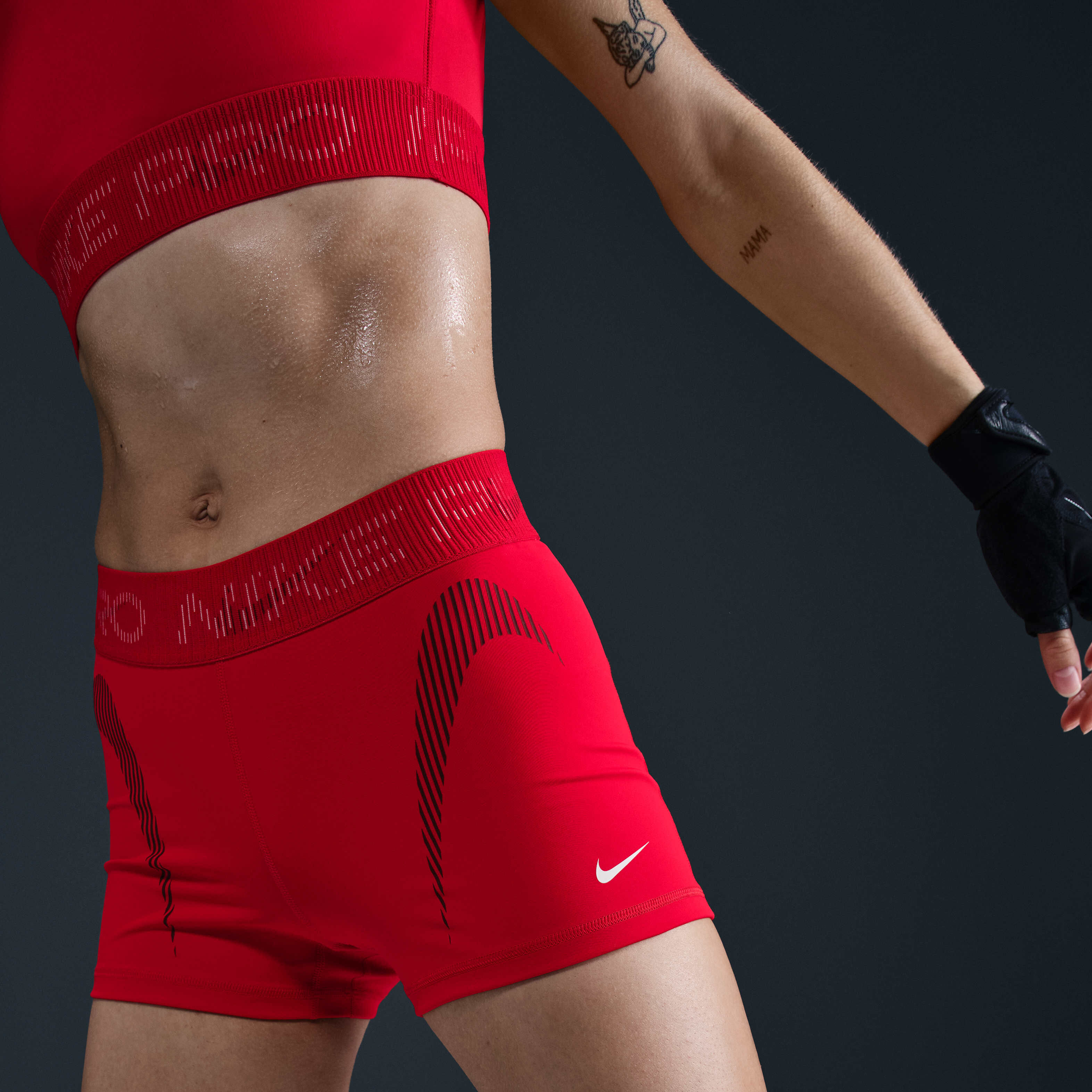 Buy Nike Pro Women's Mid-Rise 7.5cm (approx.) Graphic Biker Shorts ...