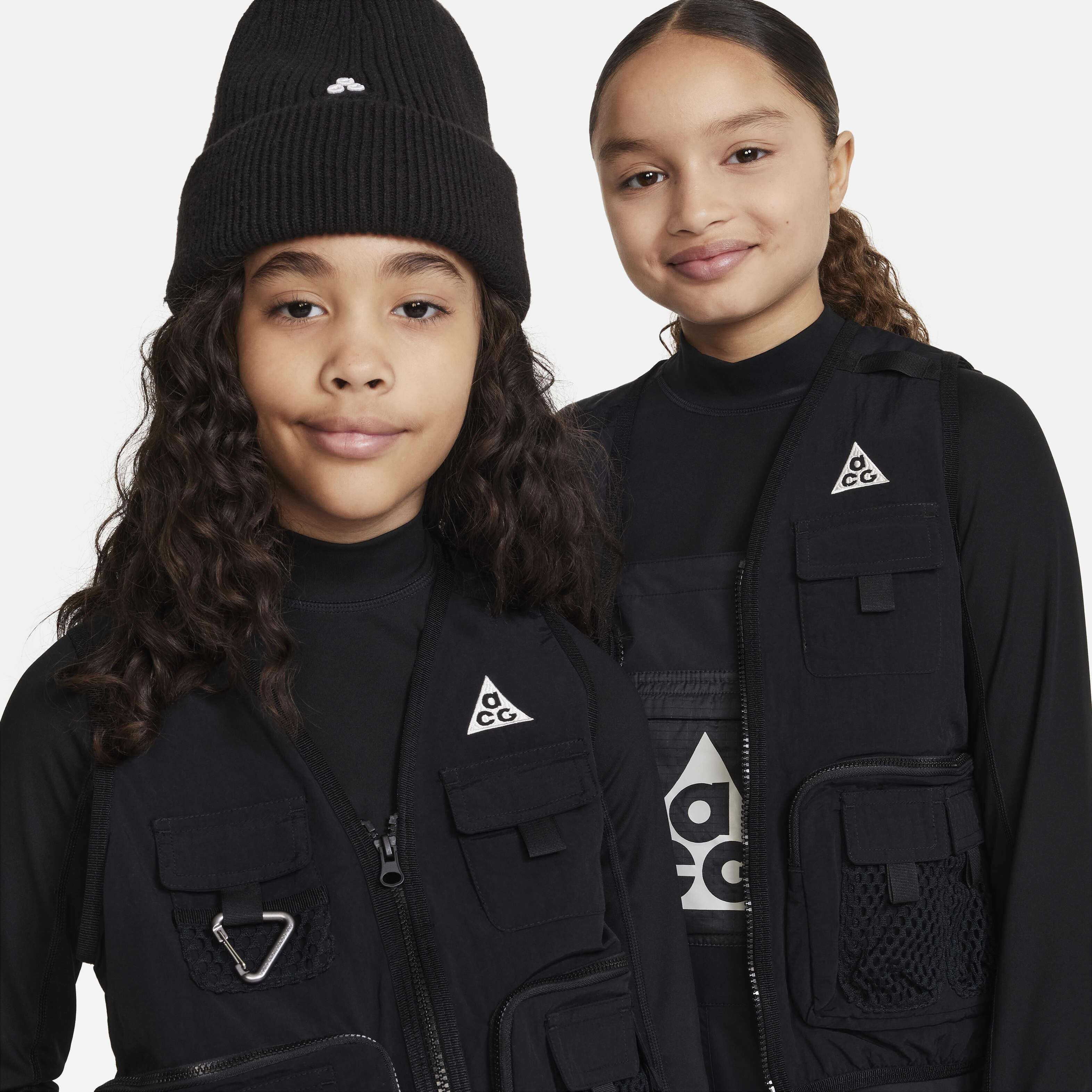 Buy Nike ACG Older Kids' Utility Gilet - Black/Black/Black/Summit White ...