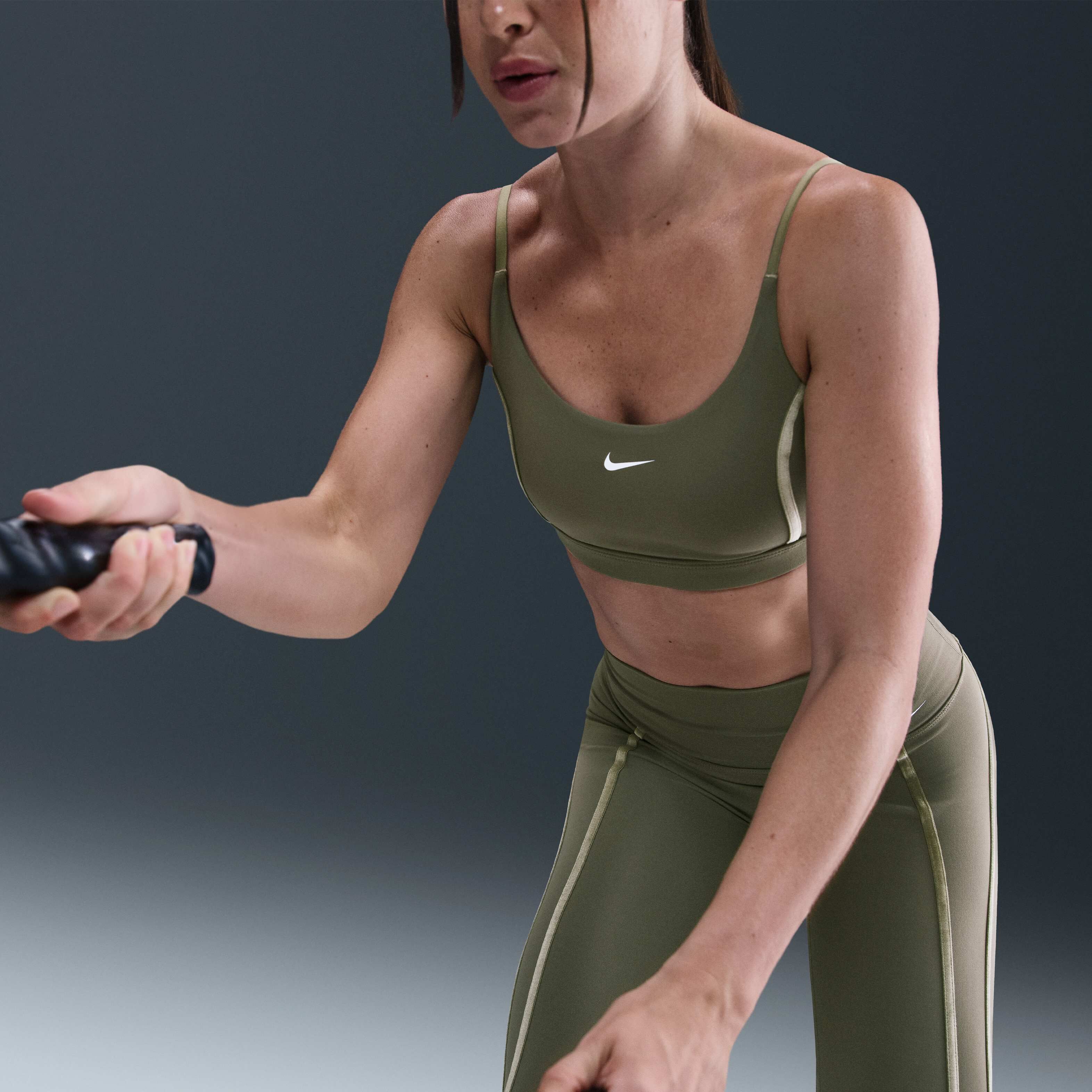 Buy Nike One Women's Light-Support Padded Sports Bra - Medium Olive ...