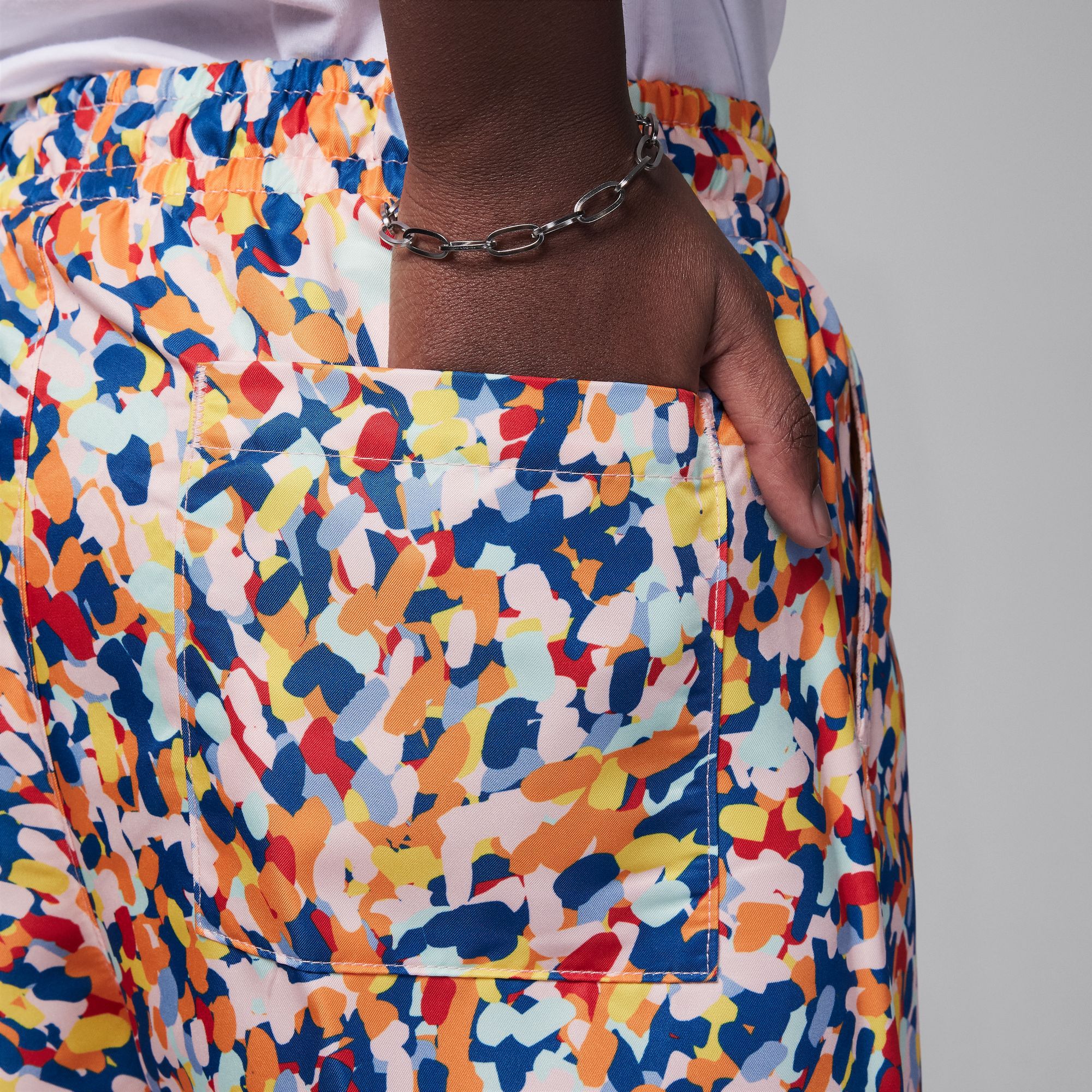 Buy Jordan MJ Essentials Poolside Big Kids' Printed Shorts - Lotus Pink ...