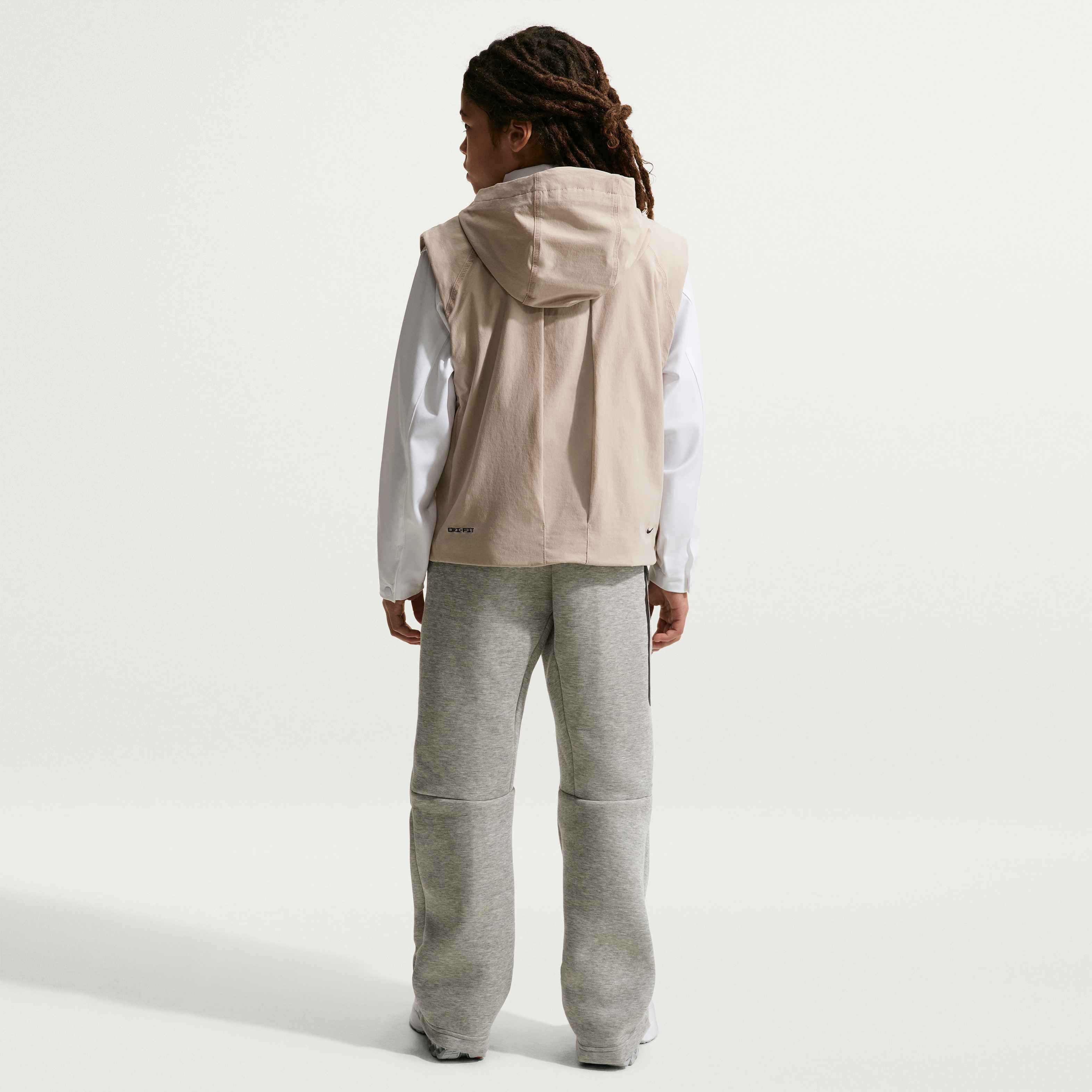 Buy Nike Sportswear Tech Woven Older Kids' (Boys') Gilet - Cream II ...