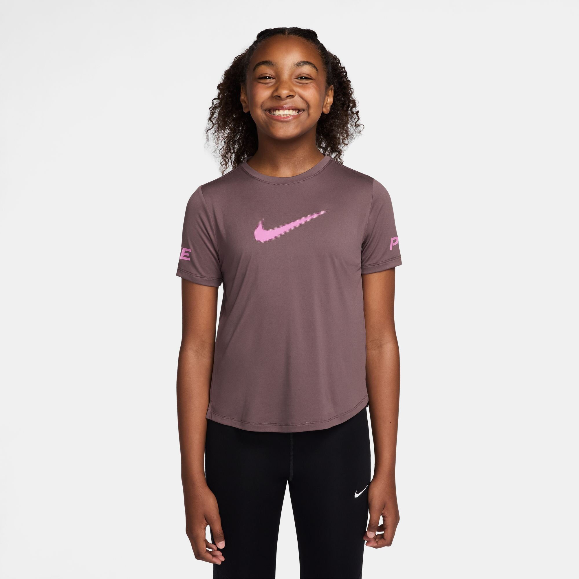 Buy Nike Pro Older Kids' (Girls') Dri-FIT Short-Sleeve Training Top ...
