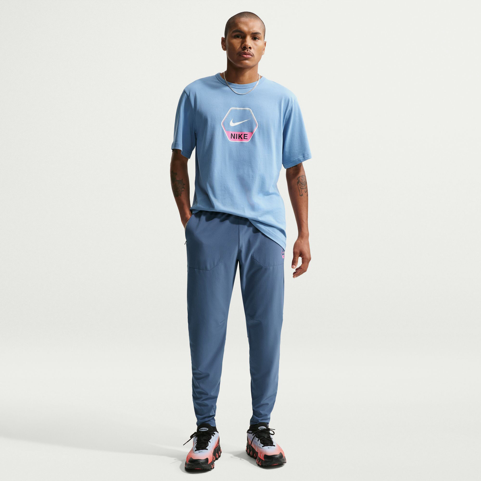 Buy Nike Sportswear City Side Men's Running Trousers - Diffused Blue ...