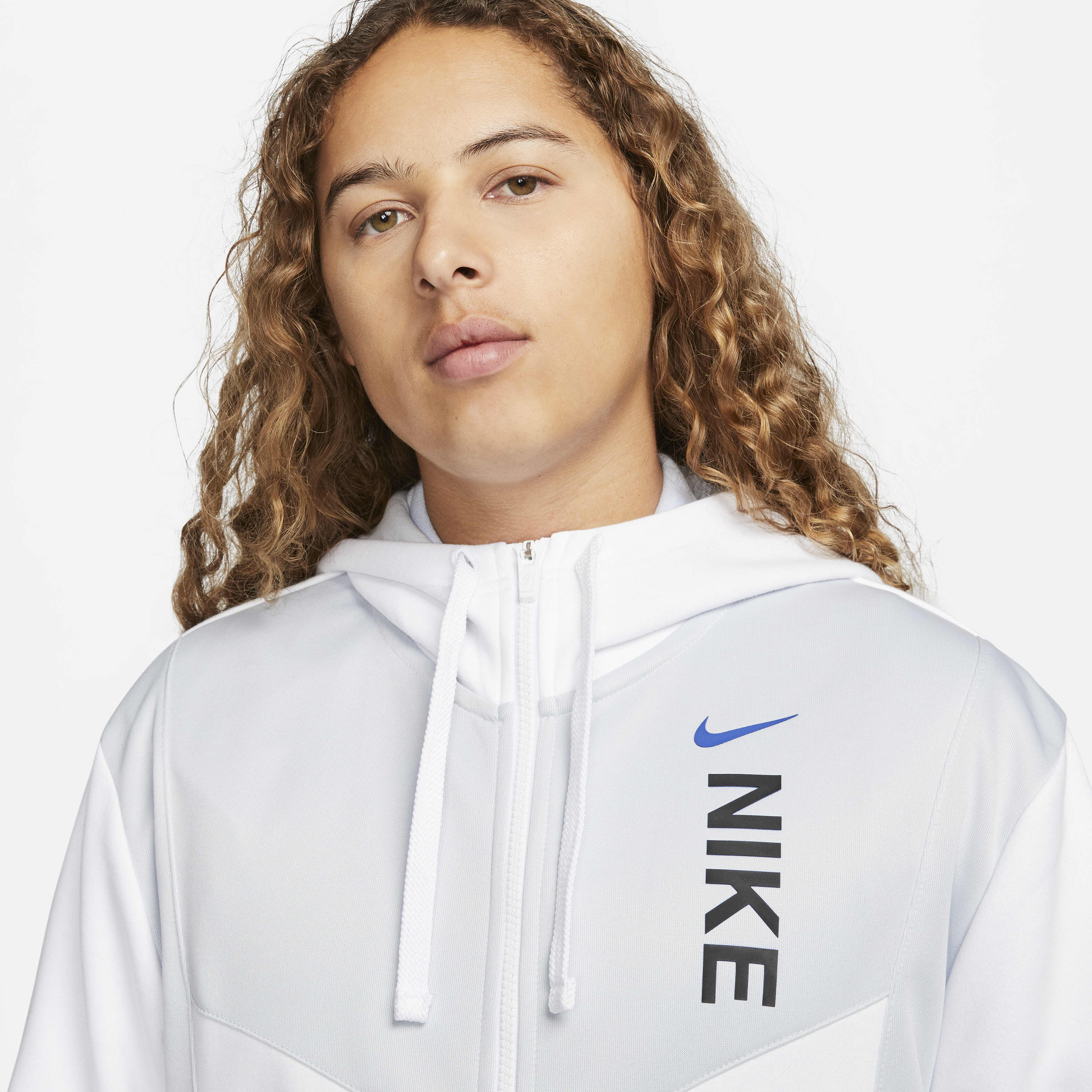 Buy Nike Sportswear Hybrid Men's Fleece Full-Zip Hoodie - White/Pure ...
