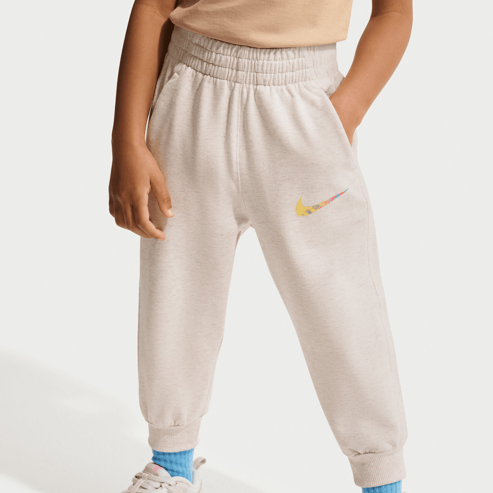 Buy Nike E1D1 Toddler French Terry 2-Piece Graphic Crew Set - Pale ...