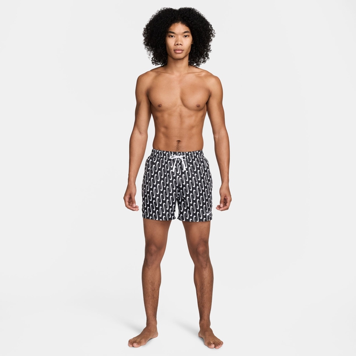 Buy Nike Swim Swoosh Link Mens 5 Volley Shorts Blackwhitewhite