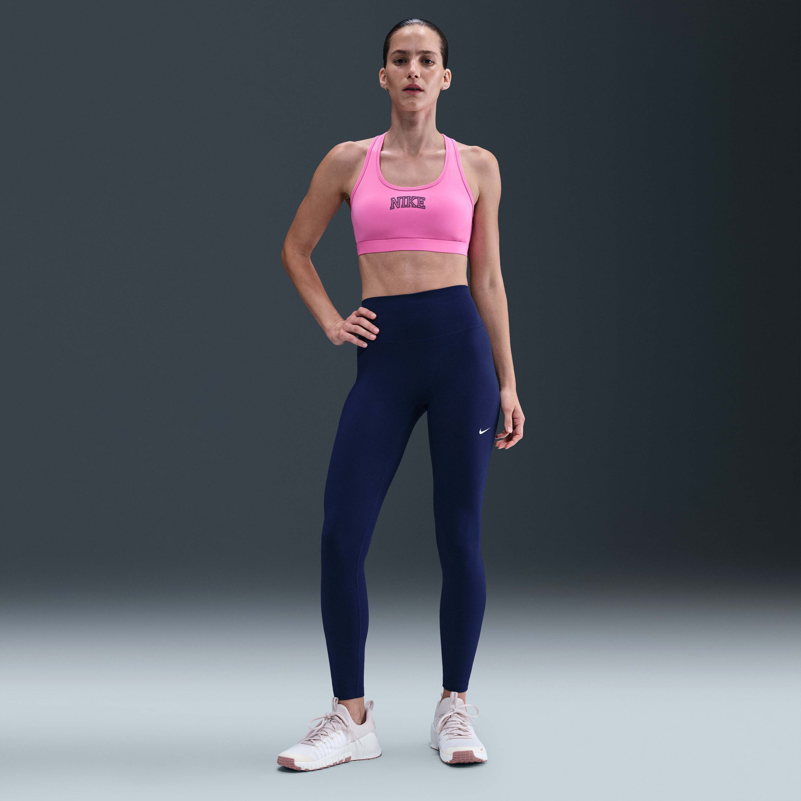 Buy Nike Swoosh Medium-Support Women's Padded Sports Bra - Playful Pink ...
