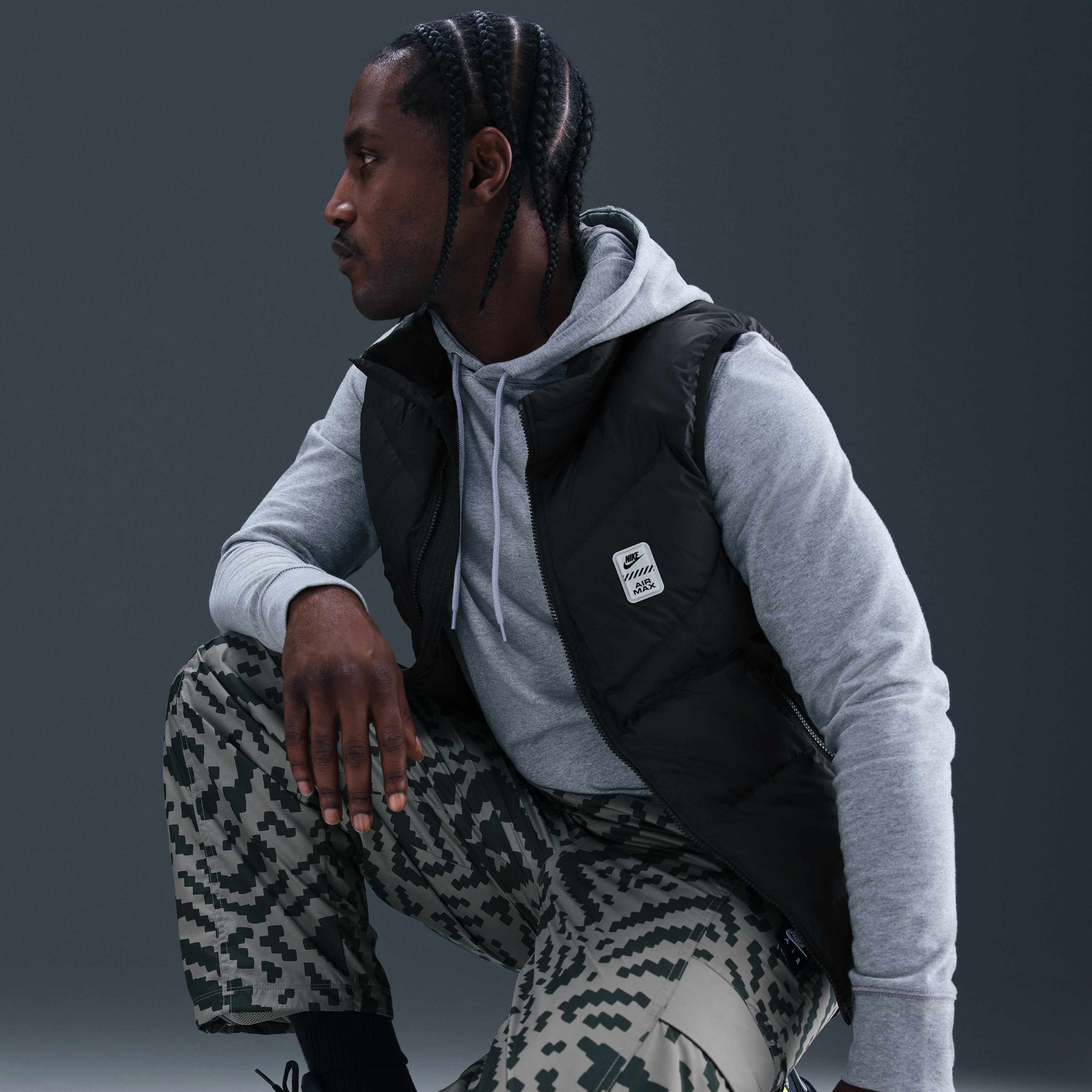 Buy Nike Air Max Men's Windrunner Gi - Black/Black/Black @ Nike UAE