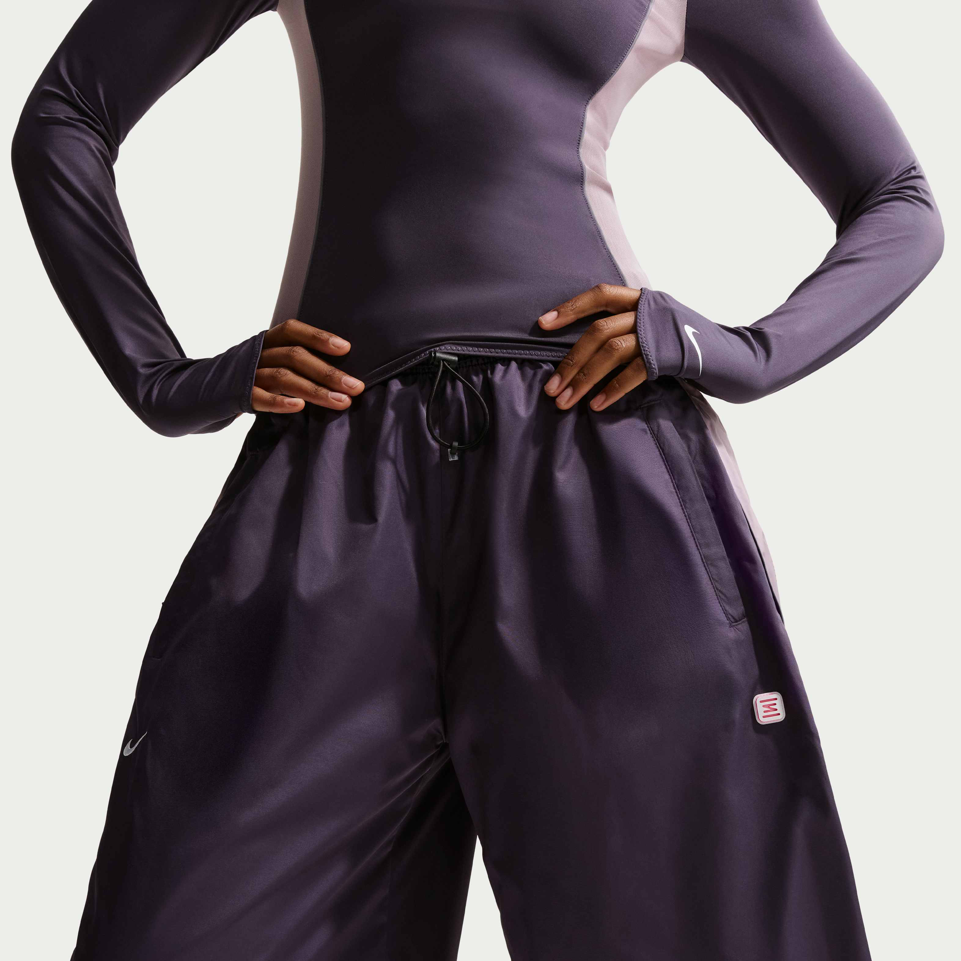 Buy Nike Sportswear Shox Women's Woven Trousers - Dark Raisin/Light ...