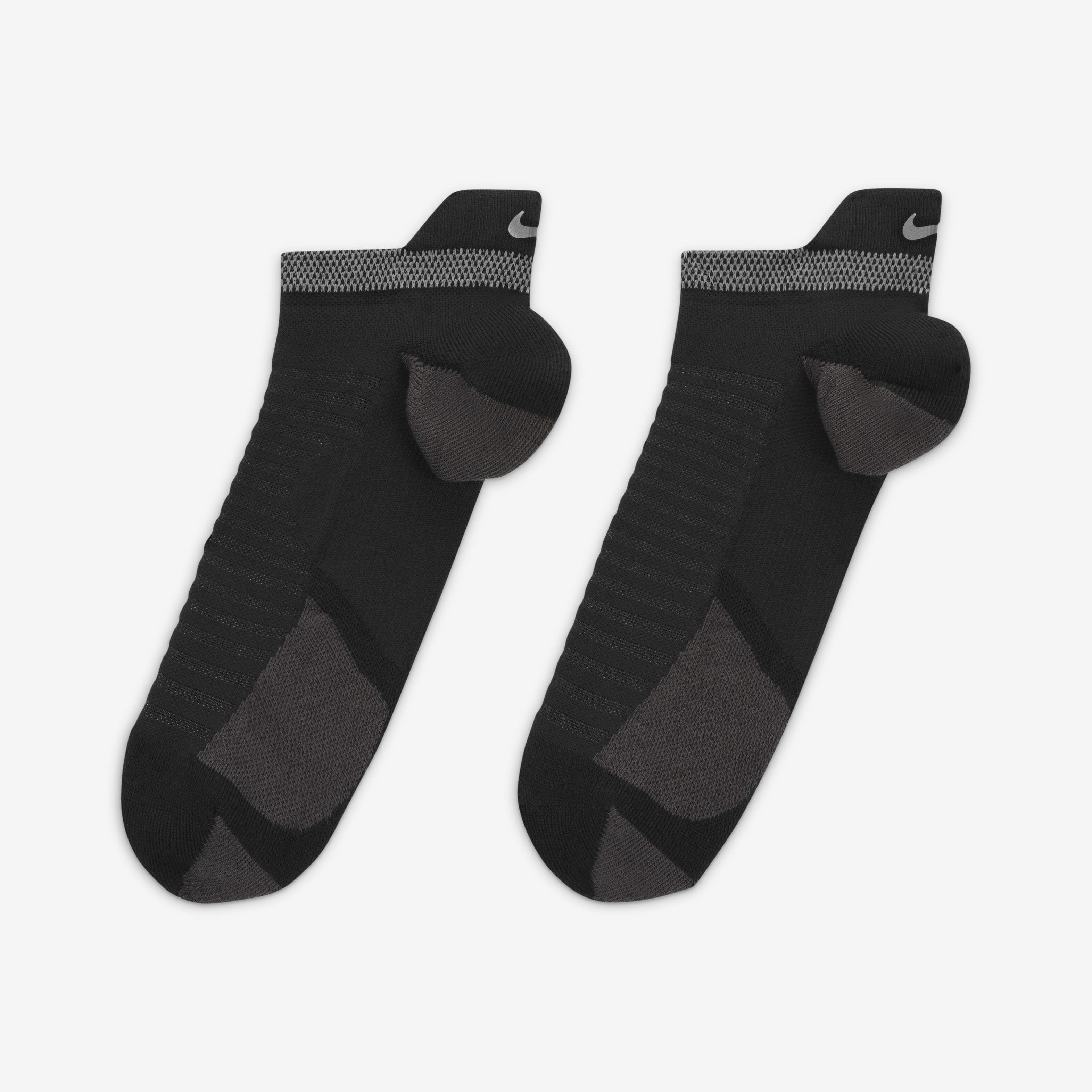 Buy Nike Spark Cushioned No-Show Running Socks - Black/Reflect Silver ...