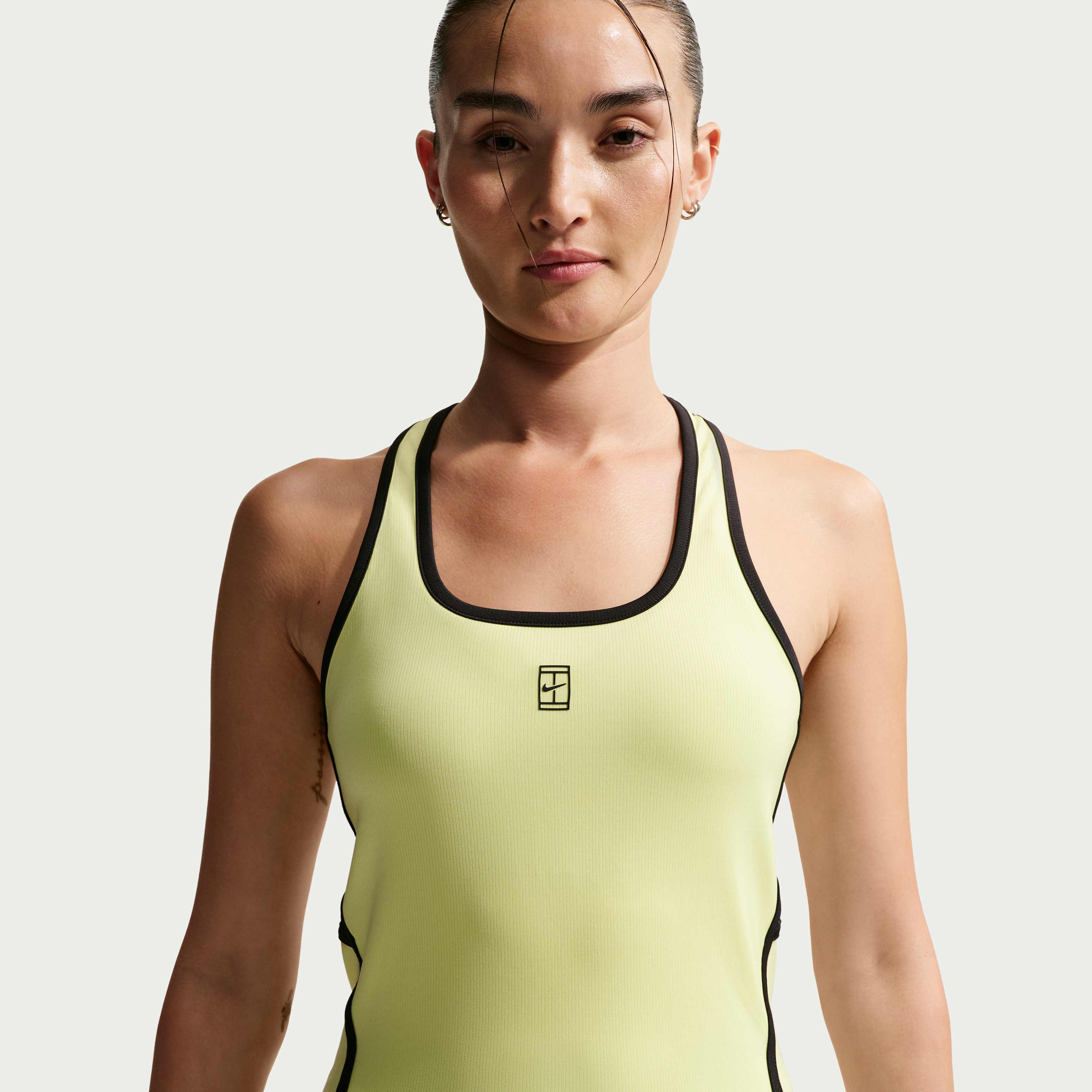 Buy Nike Advantage Women's Tank Top - Light Lemon Twist/Black @ Nike UAE