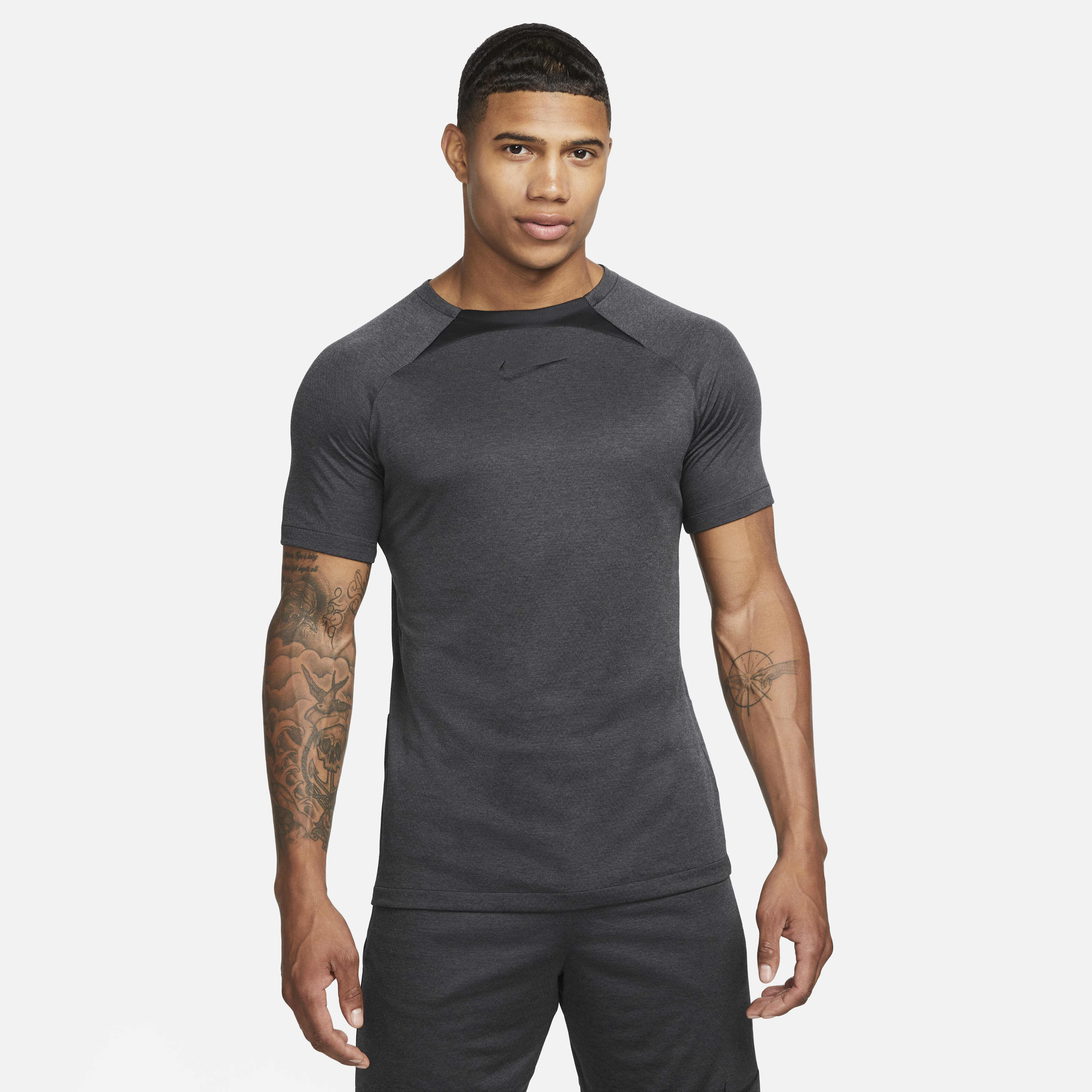 Buy Nike Academy Men's Dri-FIT Short-Sleeve Football Top - Black/Black ...