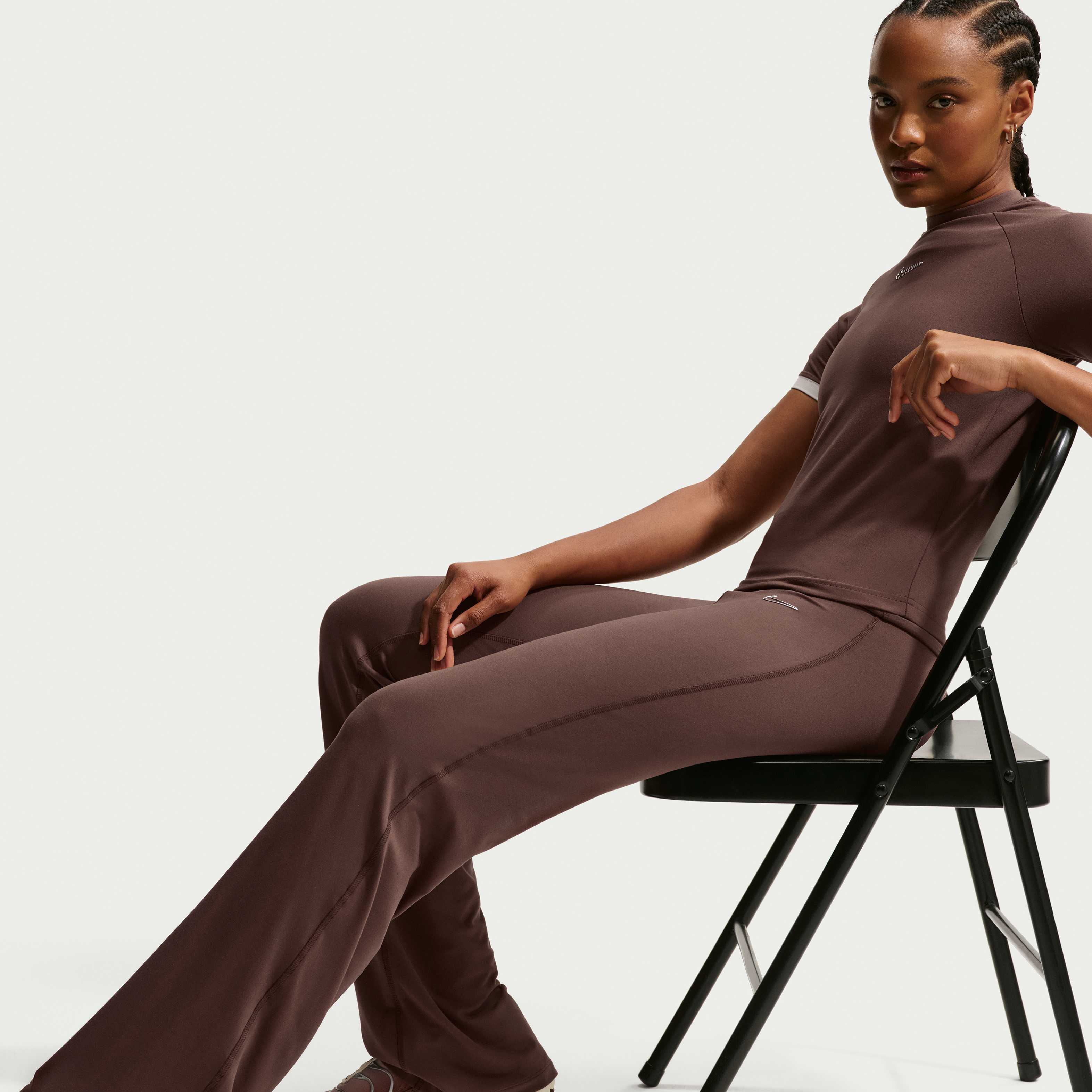 Buy Nike Sportswear Women's Flared Trousers - Light Chocolate @ Nike UAE