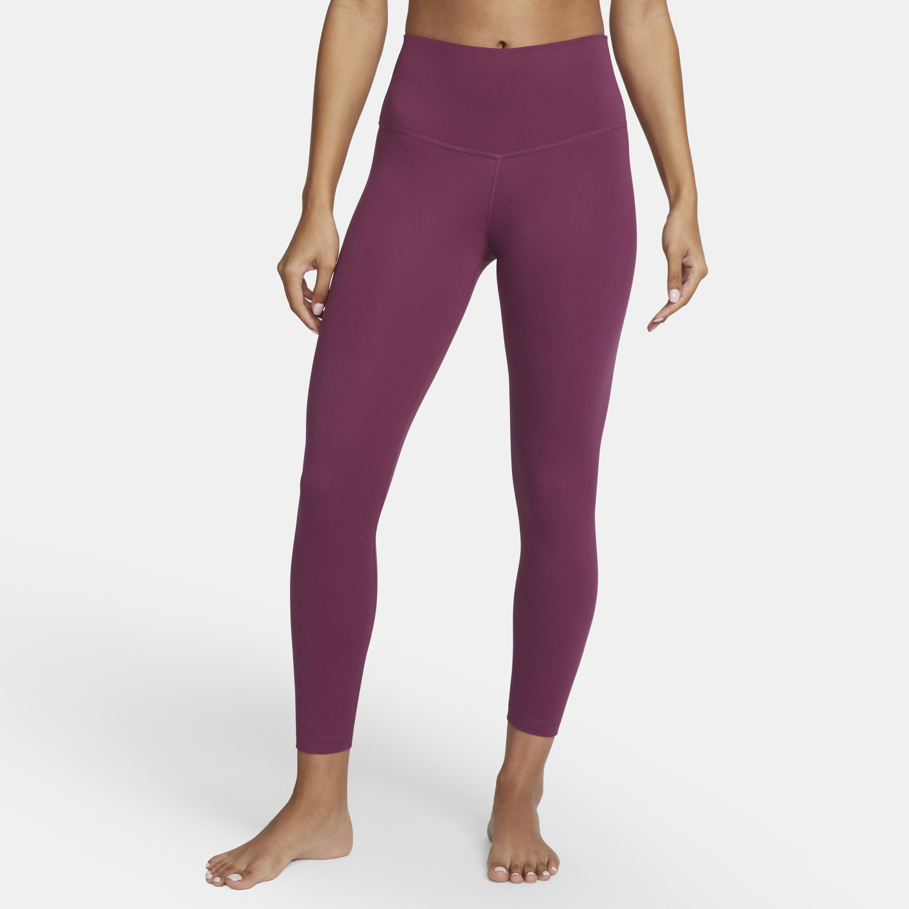 Buy Nike Yoga Women's High-Waisted 7/8 Leggings - Rosewood/Particle Grey | Nike UAE Official
