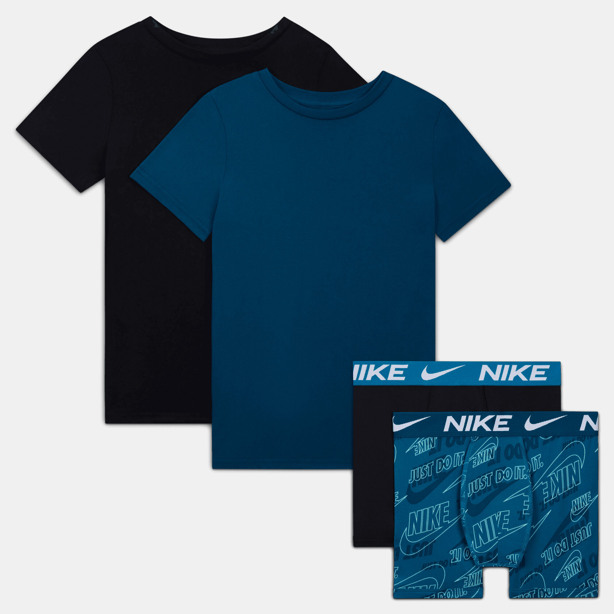 Buy Nike Big Kids' Boxer Briefs and Undershirts 4-Piece Set - White ...