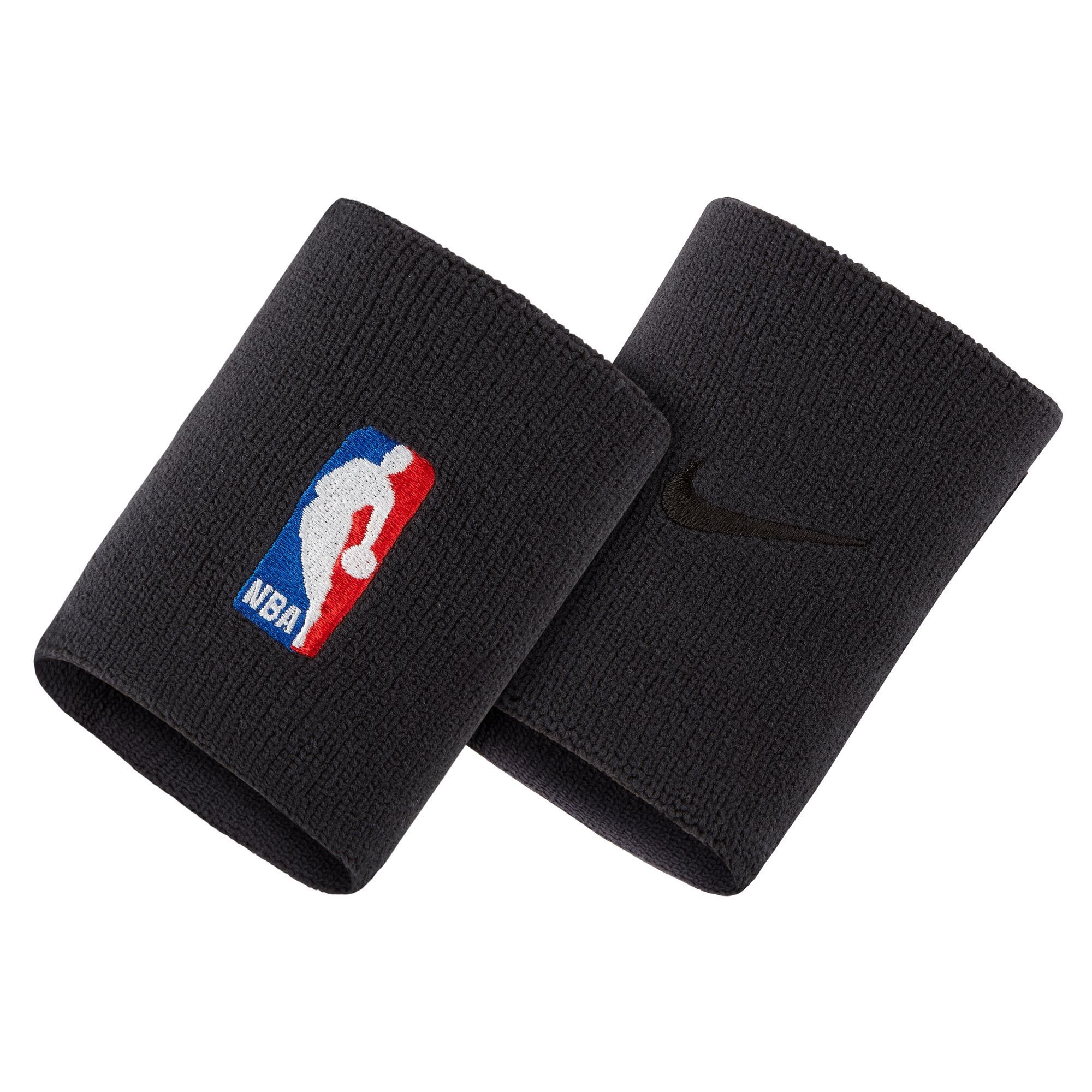 Buy NBA Nike Dri-FIT Basketball Wristbands (1 Pair) - Black/Black ...