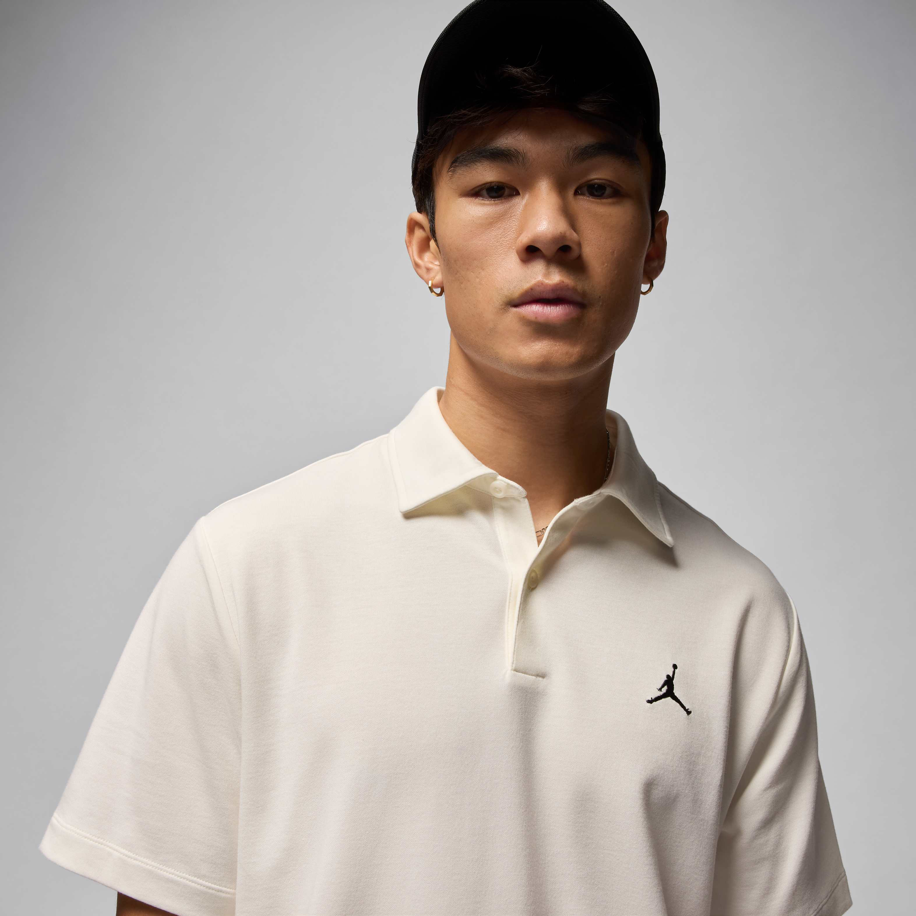 Buy Jordan Sport Men's Dri-FIT Golf Polo - Sail/Black @ Nike UAE