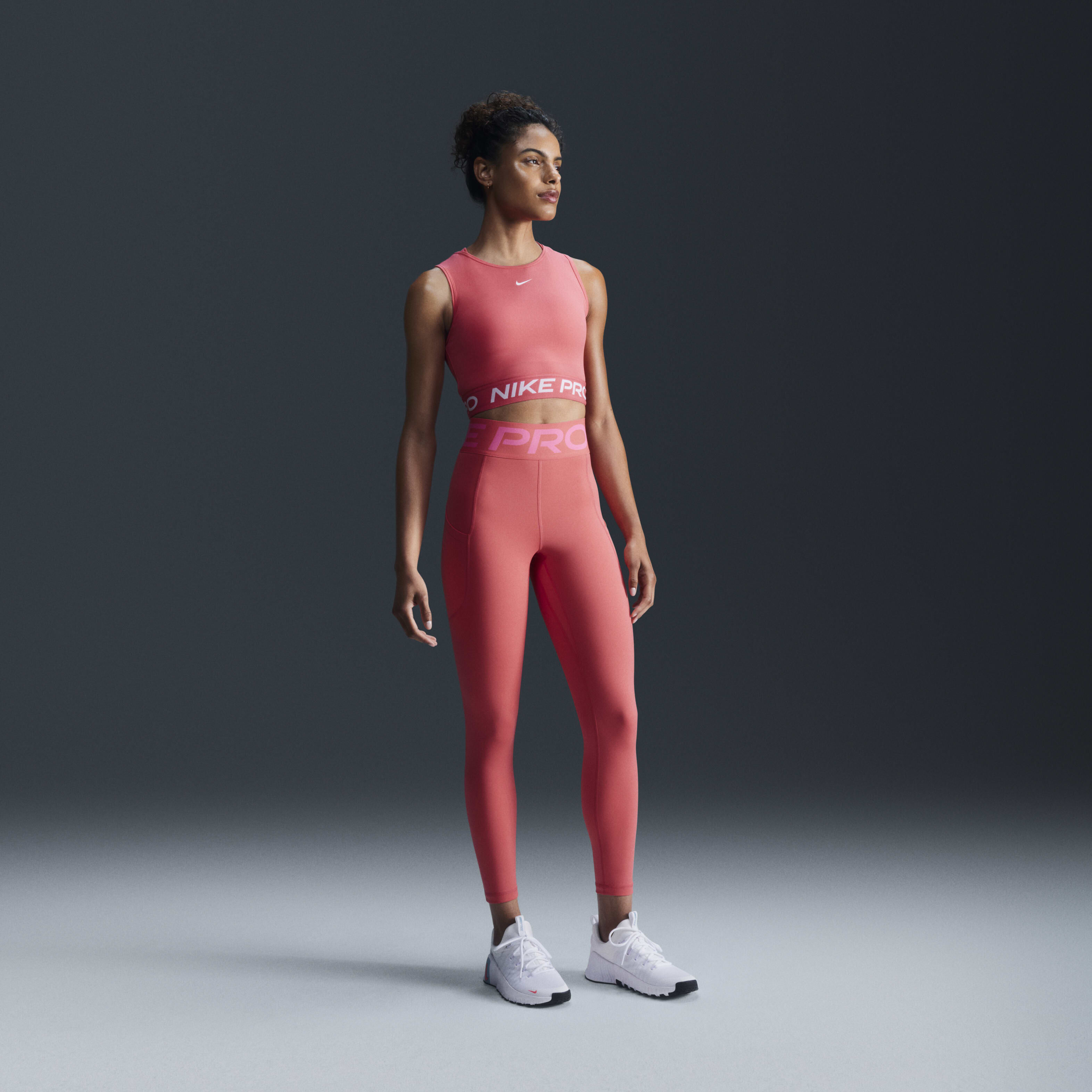 Buy Nike Pro Women's Dri-FIT Cropped Tank Top - Aster Pink/Pinksicle ...
