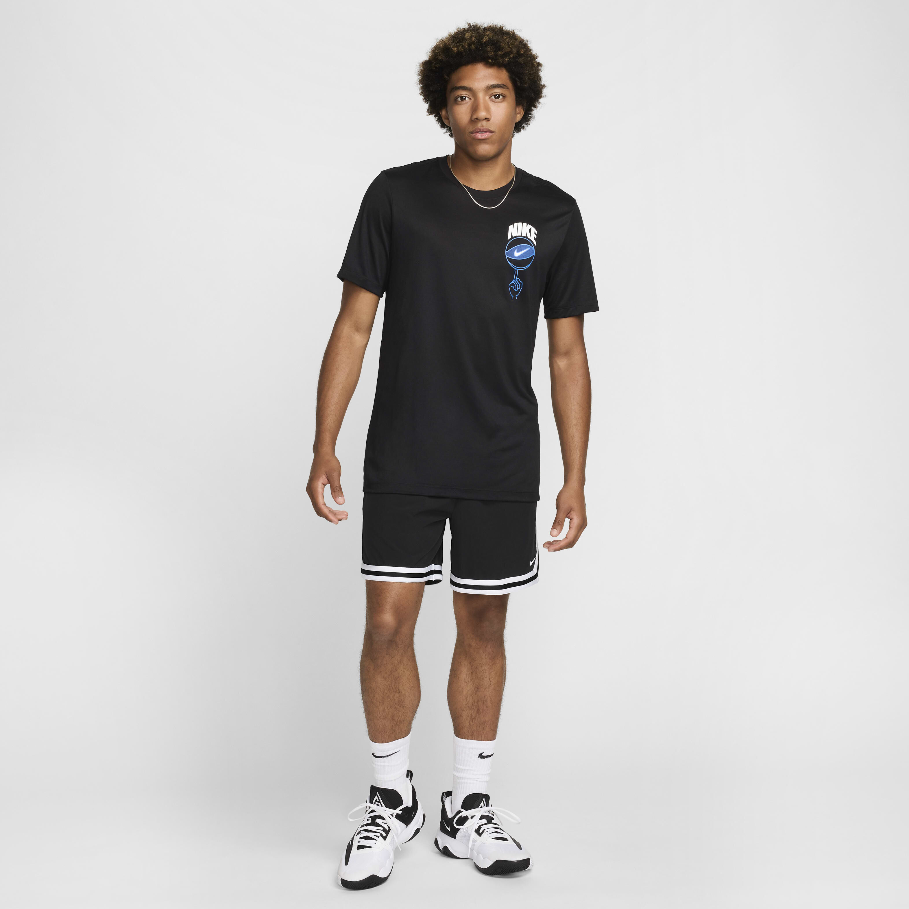 Buy Nike Men's Dri-FIT Basketball T-Shirt - Black @ Nike UAE