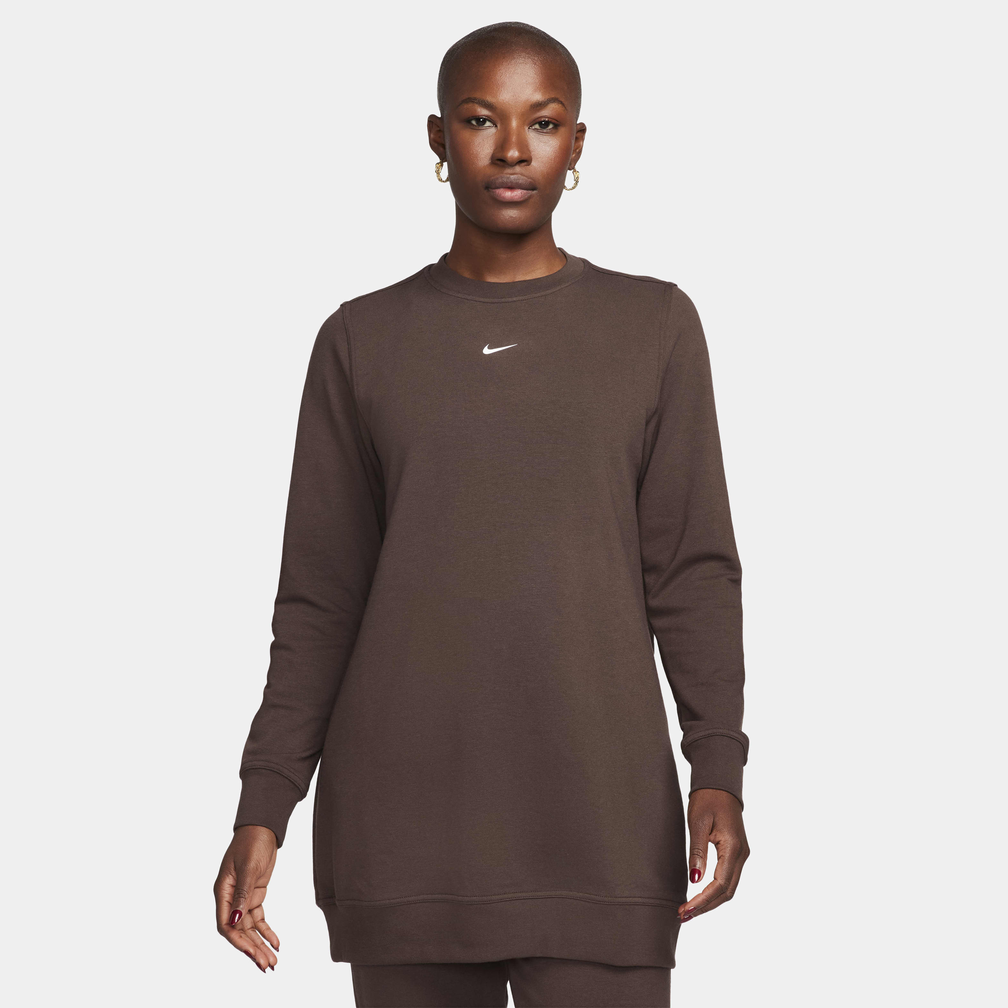 Buy Nike Dri-FIT One Women's Crew-Neck French Terry Tunic | Nike UAE ...