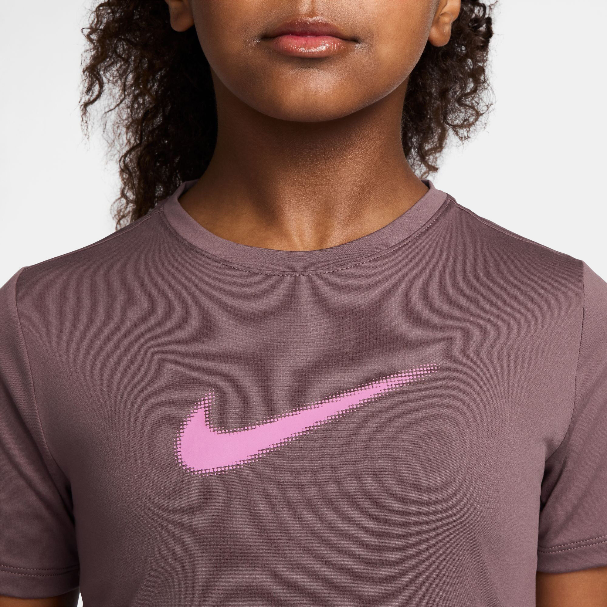 Buy Nike Pro Older Kids' (Girls') Dri-FIT Short-Sleeve Training Top ...