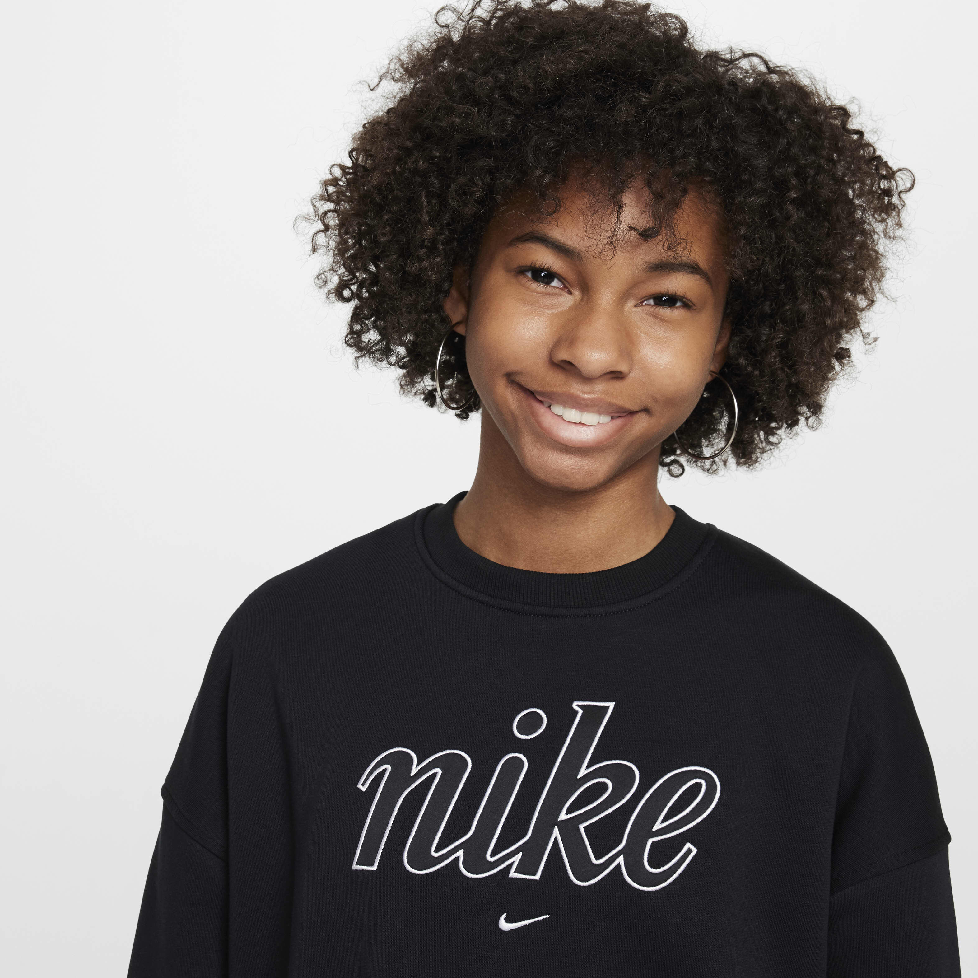 Buy Nike Sportswear Club Fleece Girls' Boxy Crew-Neck Sweatshirt ...