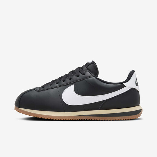 Buy Nike Cortez Leather Men's Shoes - Black/Gum Medium Brown/Sesame ...