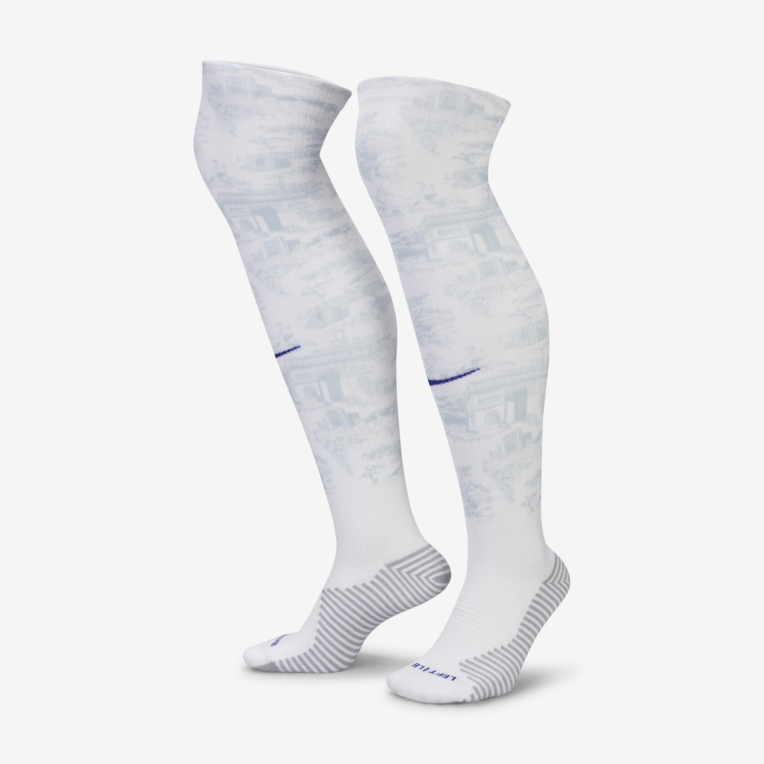 Buy FFF Strike Away Knee-High Football Socks - White/Concord/Concord ...