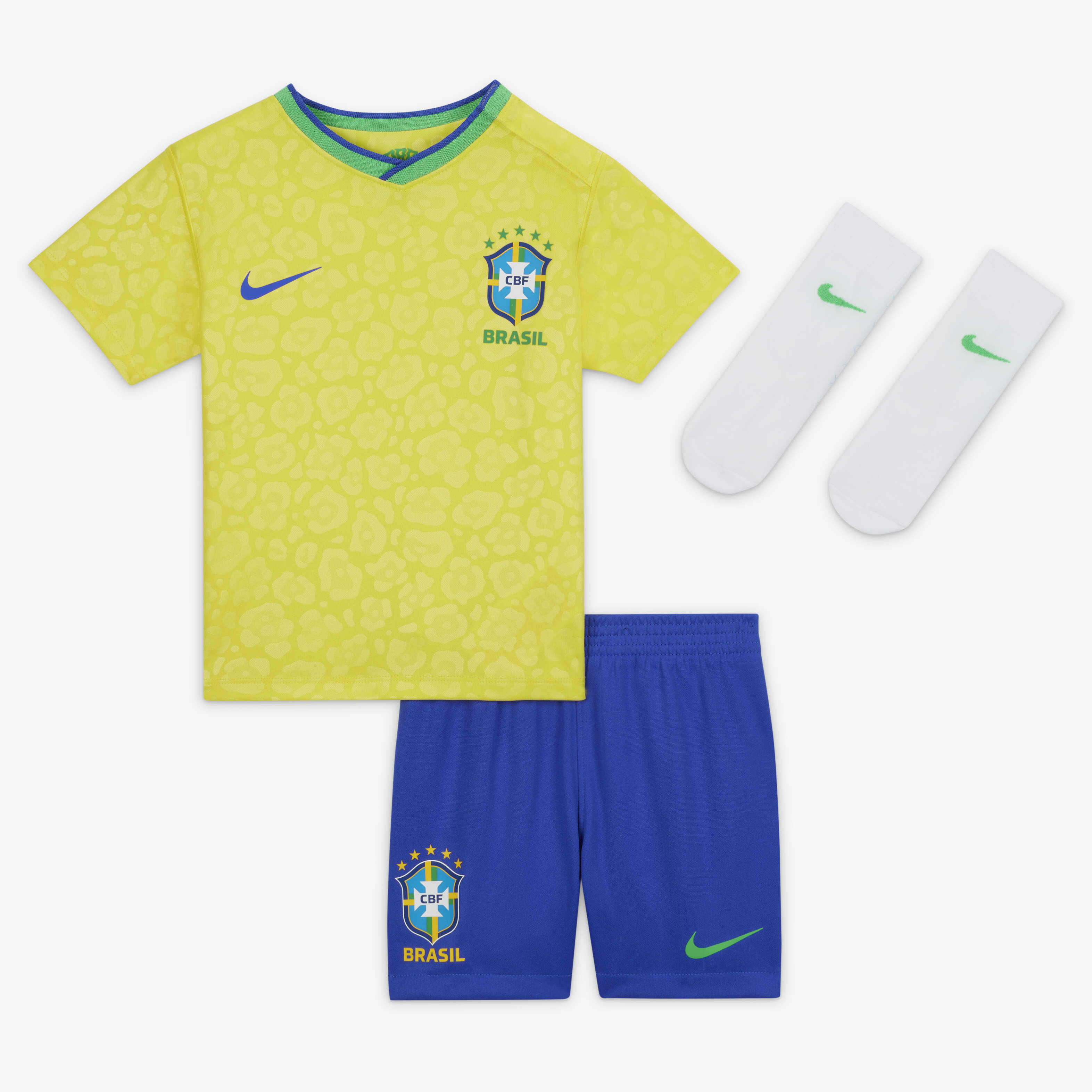 Buy Brasil 2022/23 Home Baby/Toddler Football Kit - Dynamic Yellow ...