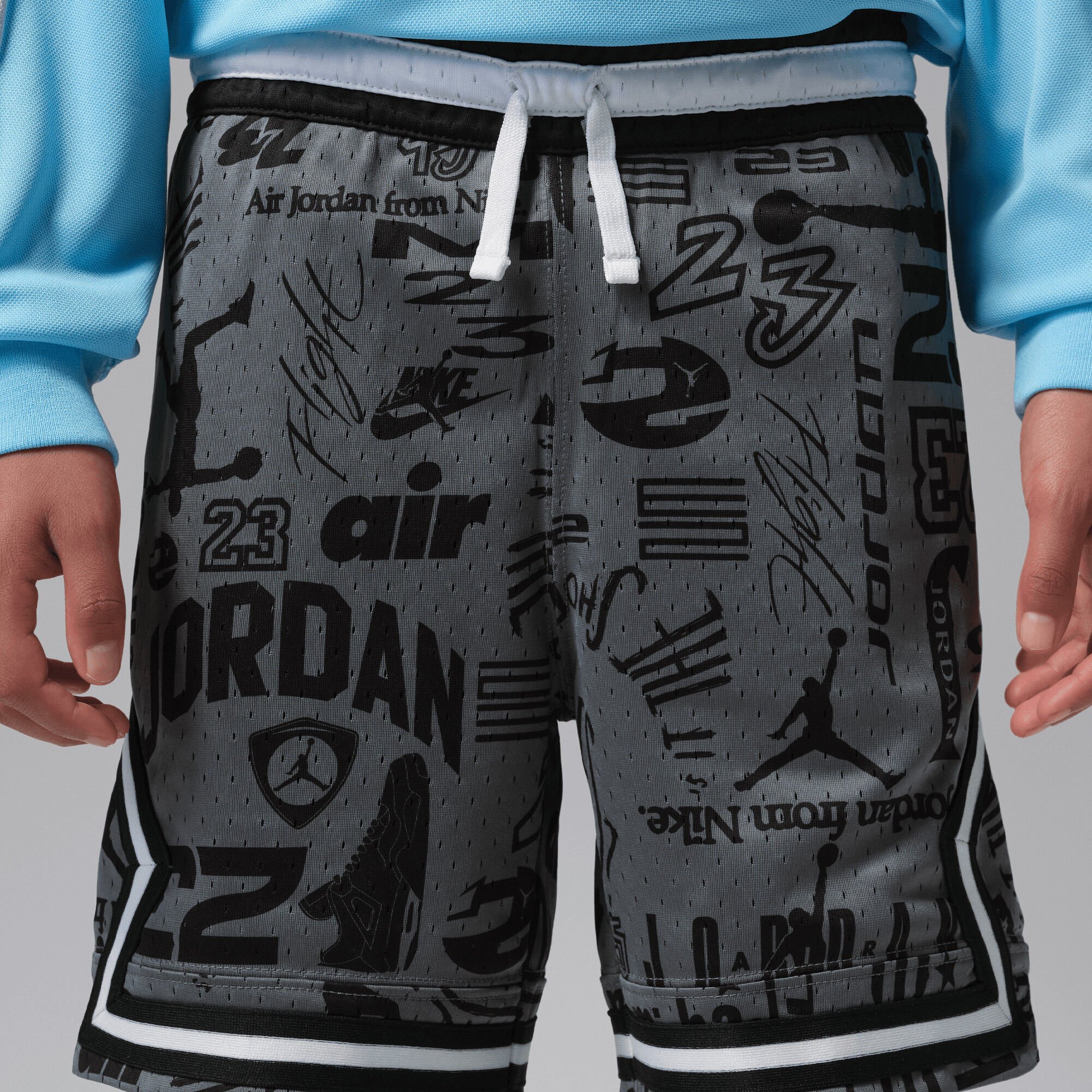 Buy Jordan Dri-FIT Older Kids' MJ Printed Sport Diamond Shorts - Black ...