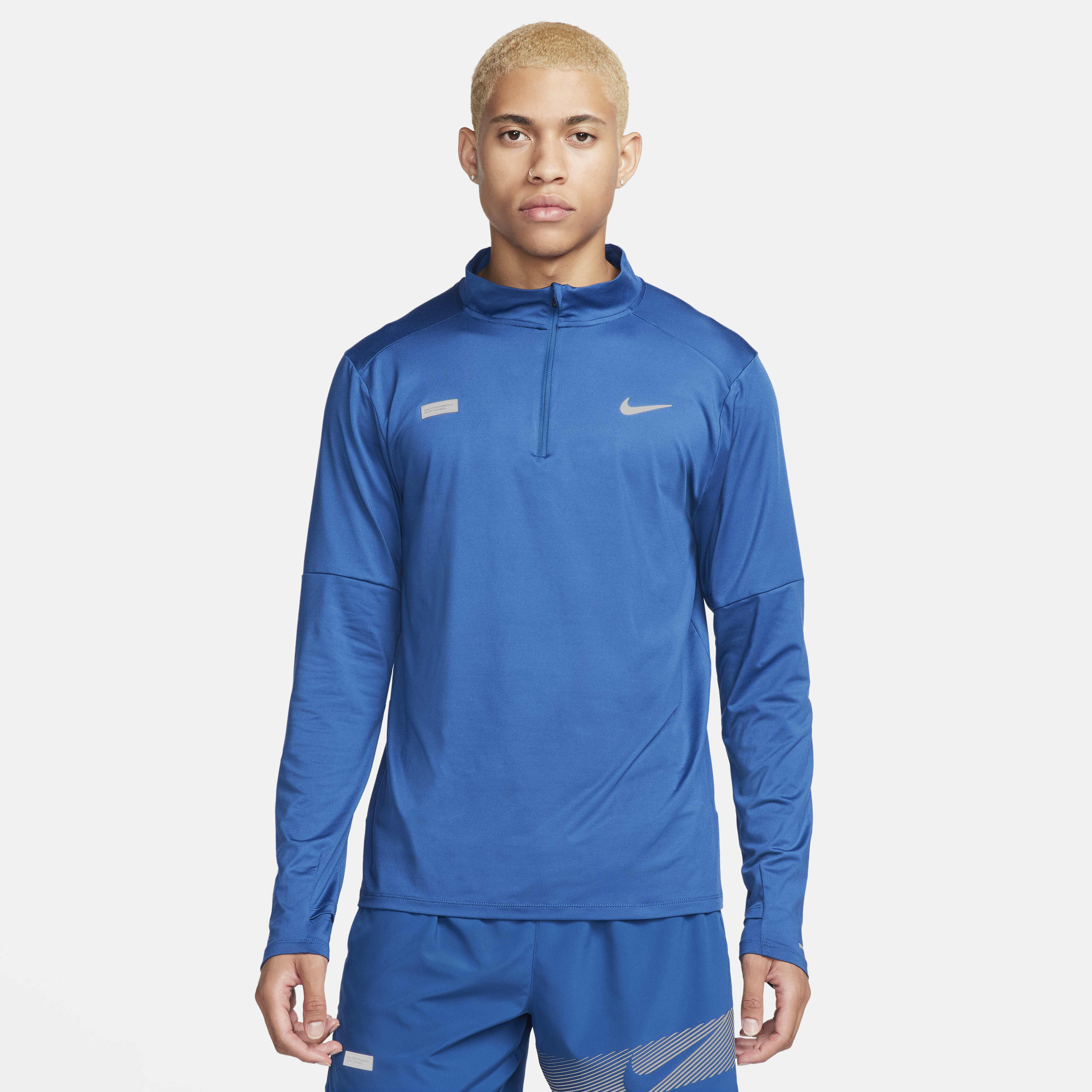 Buy Nike Flash Men's Dri-FIT 1/2-zip Running Top - Court Blue | Nike ...