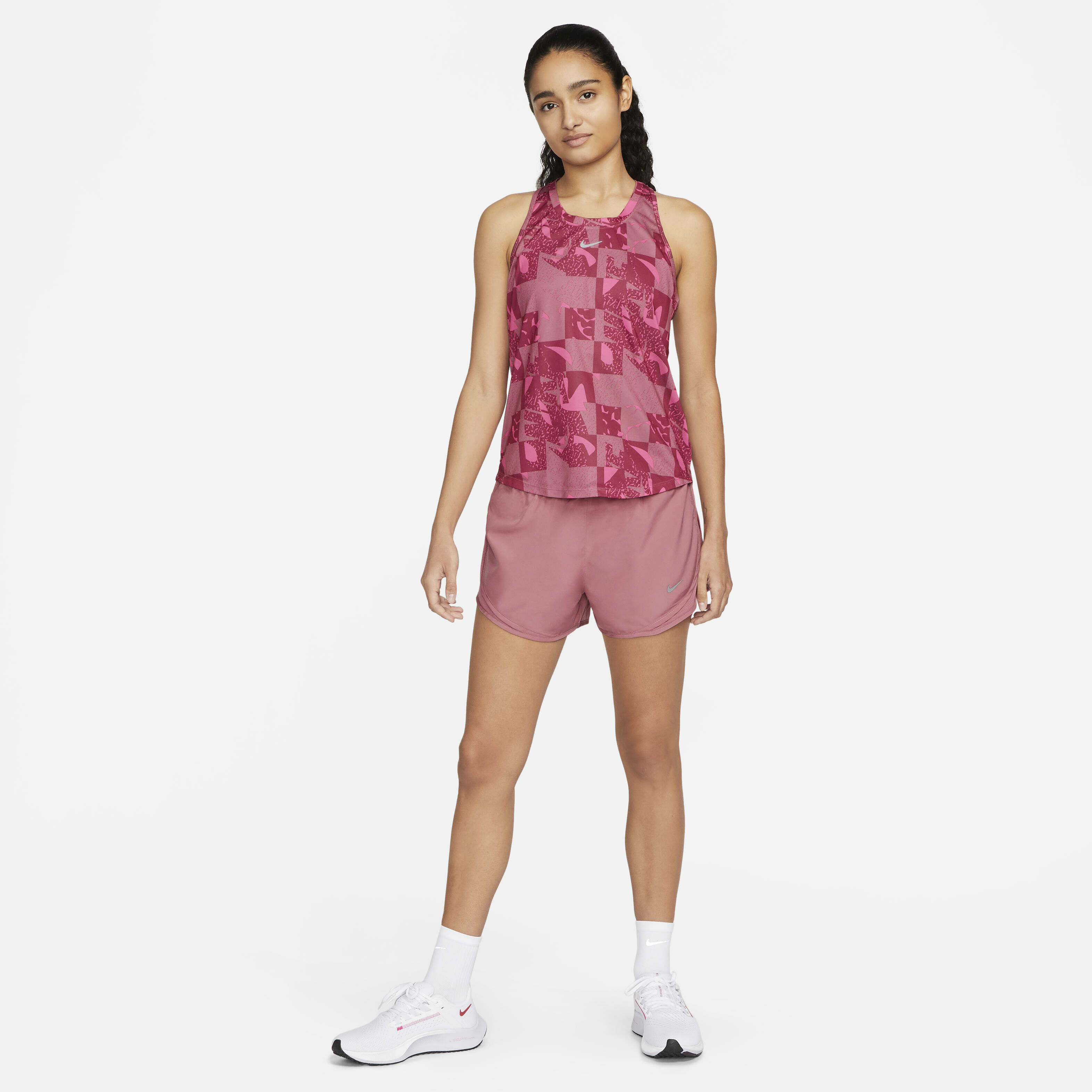 Buy Nike Dri-FIT One Women's Running Tank - Desert Berry/Black/White ...