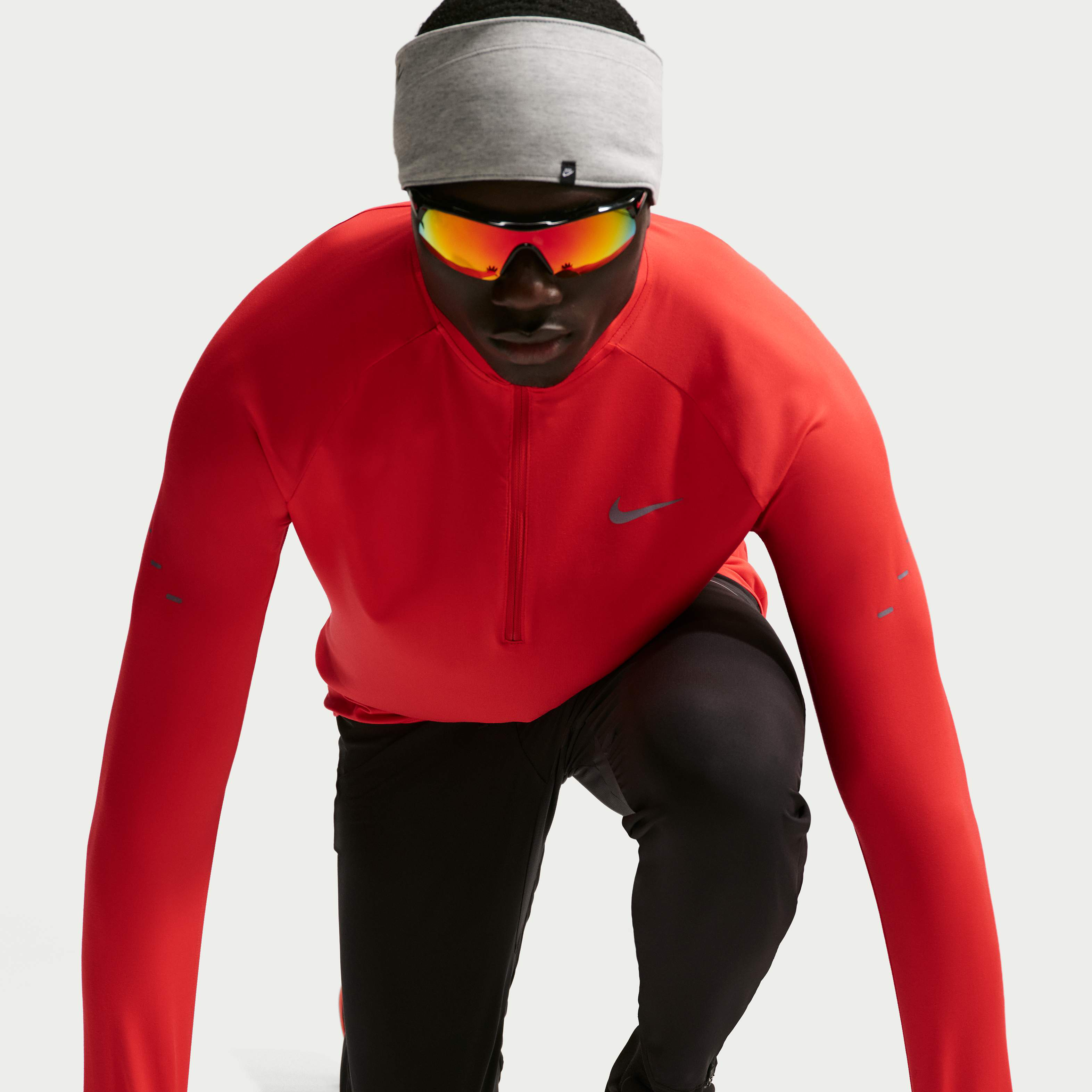 Buy Nike Stride Men's Dri-FIT 1/4-Zip Running Top - Light Crimson ...