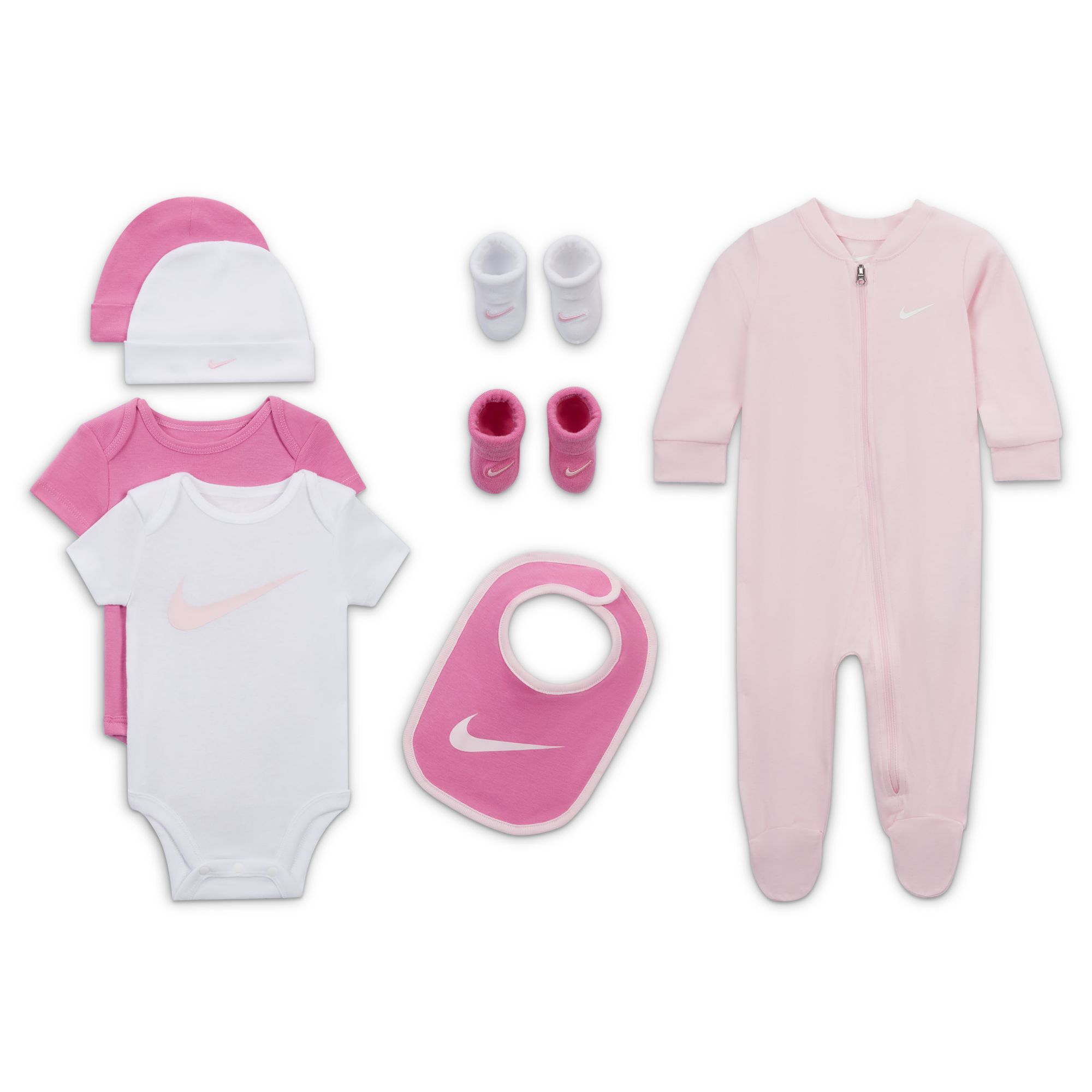 Buy Nike Baby 8-Piece Boxed Gift Set - Pink Foam @ Nike UAE