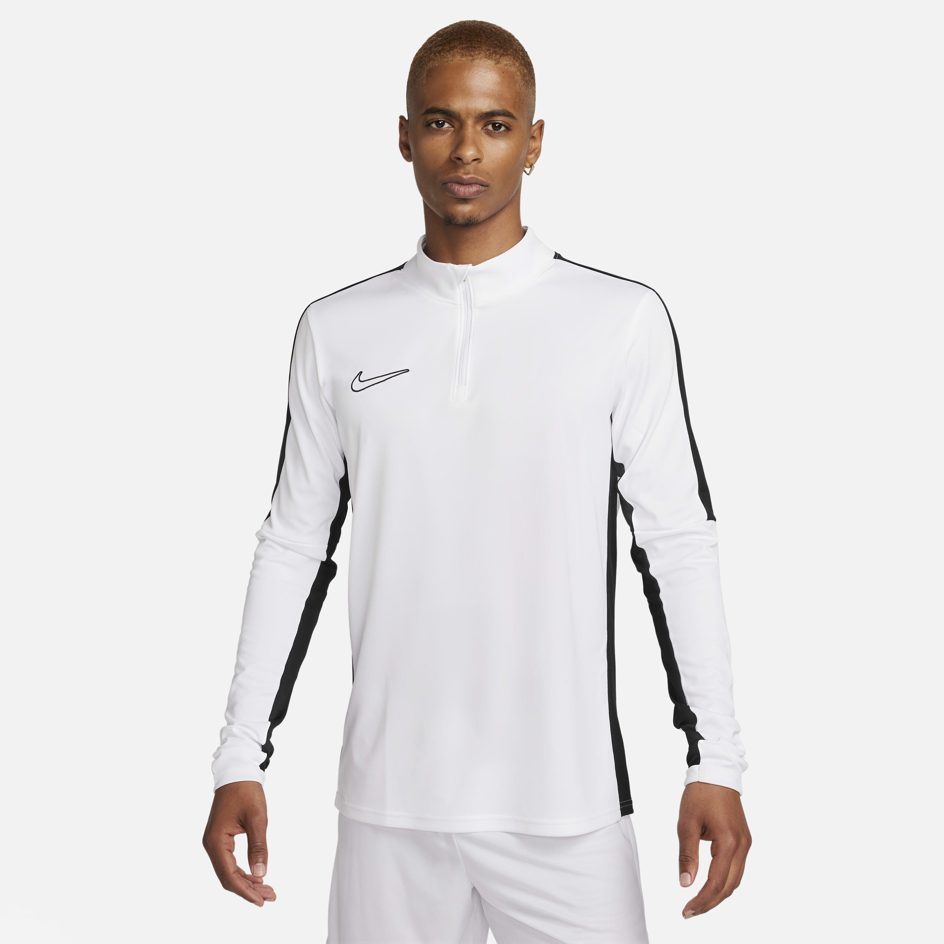 Buy Nike Dri-FIT Academy Men's Football Drill Top (Stock) - White/Black ...