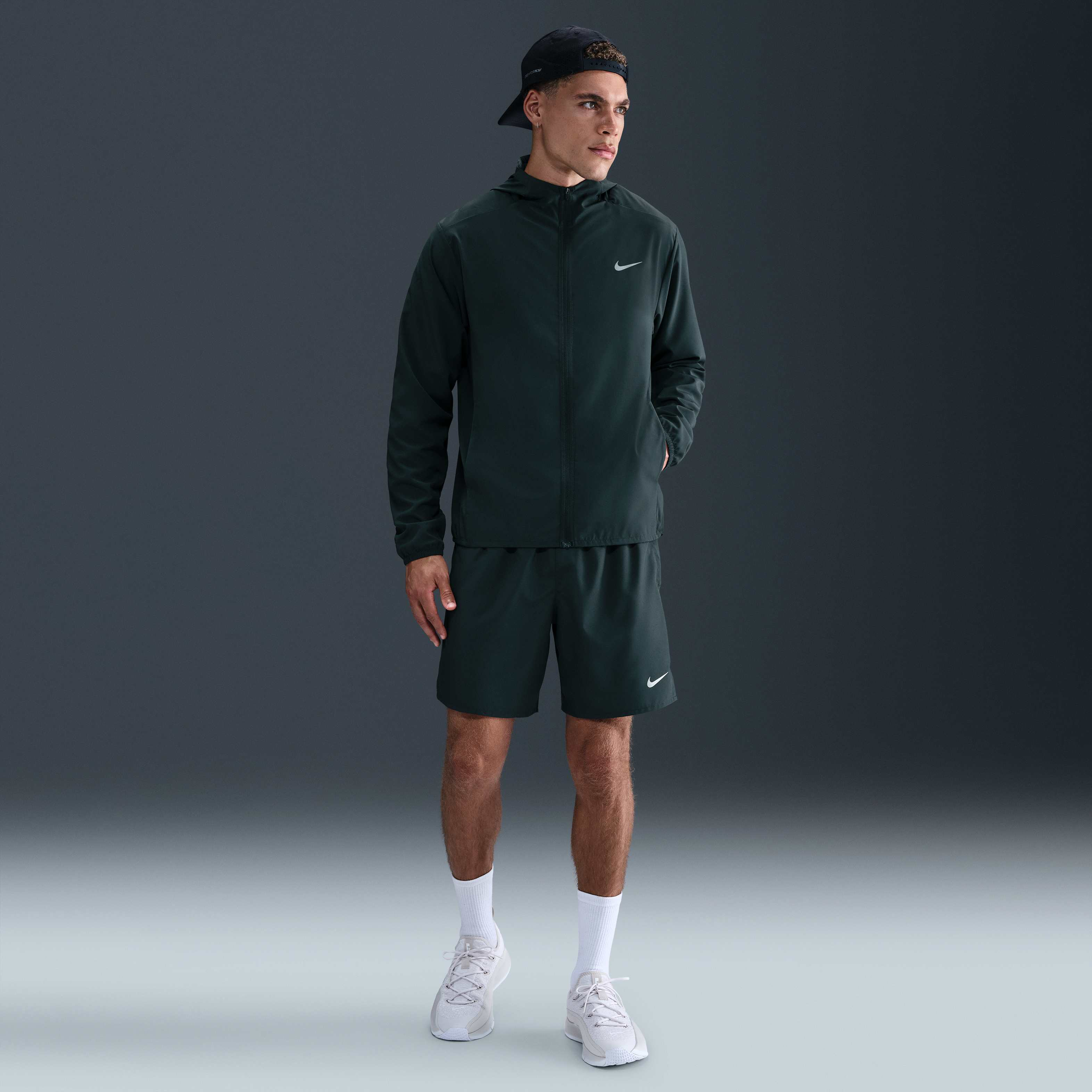 Buy Nike Form Men's Dri-FIT Hooded Versatile Jacket - Seaweed @ Nike UAE