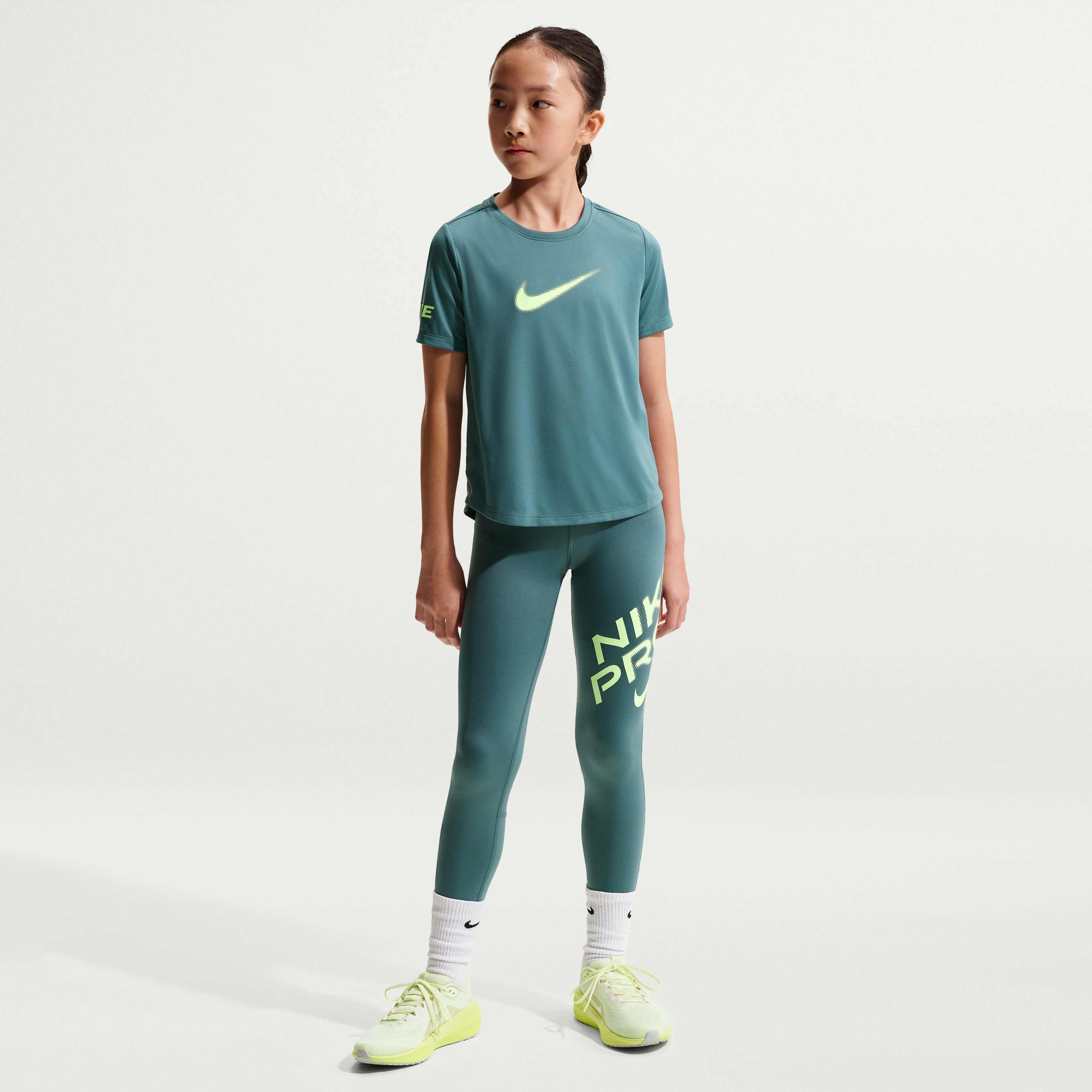 Buy Nike Pro Older Kids' (Girls') Dri-FIT Short-Sleeve Training Top ...