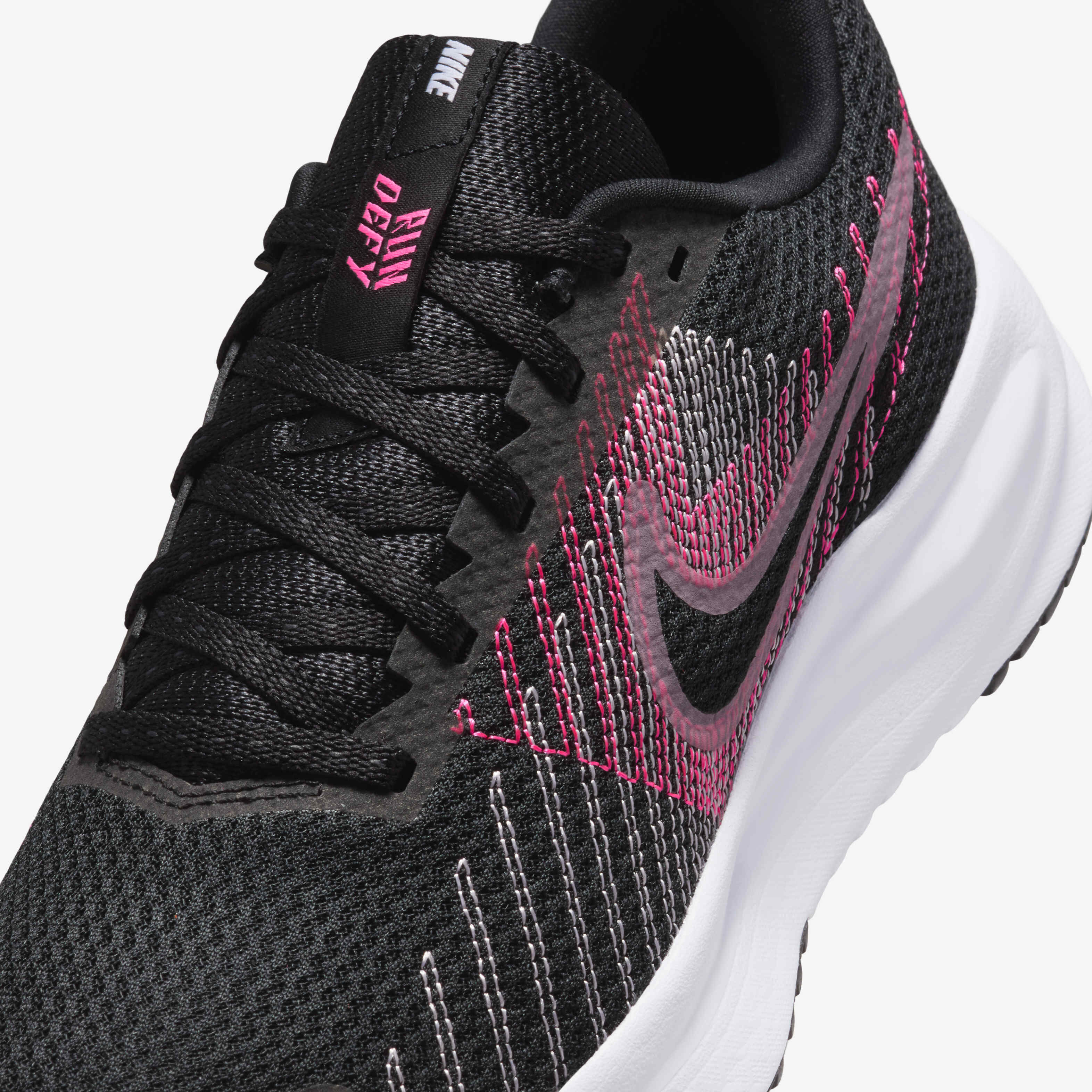 Buy Nike Run Defy Women's Road Running Shoes - Black/Hyper Pink/Pink ...