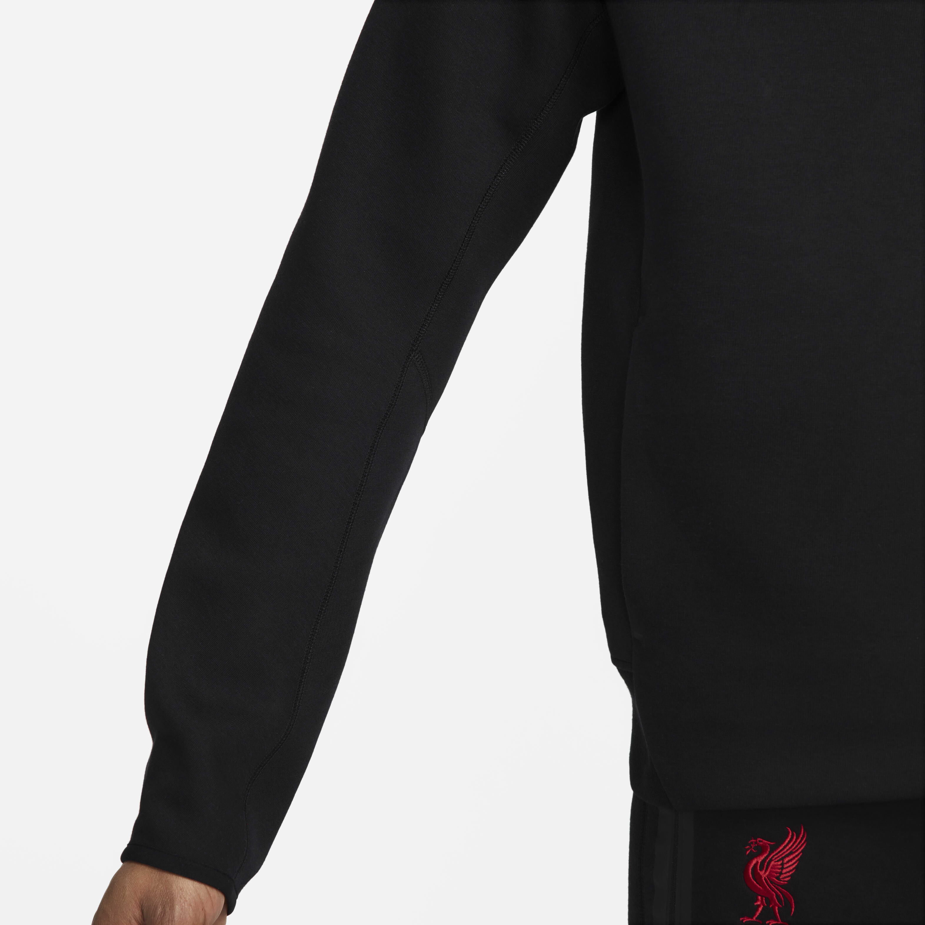 Buy Liverpool F.C. Tech Fleece Men's Nike Football Jacket - Black/Black ...