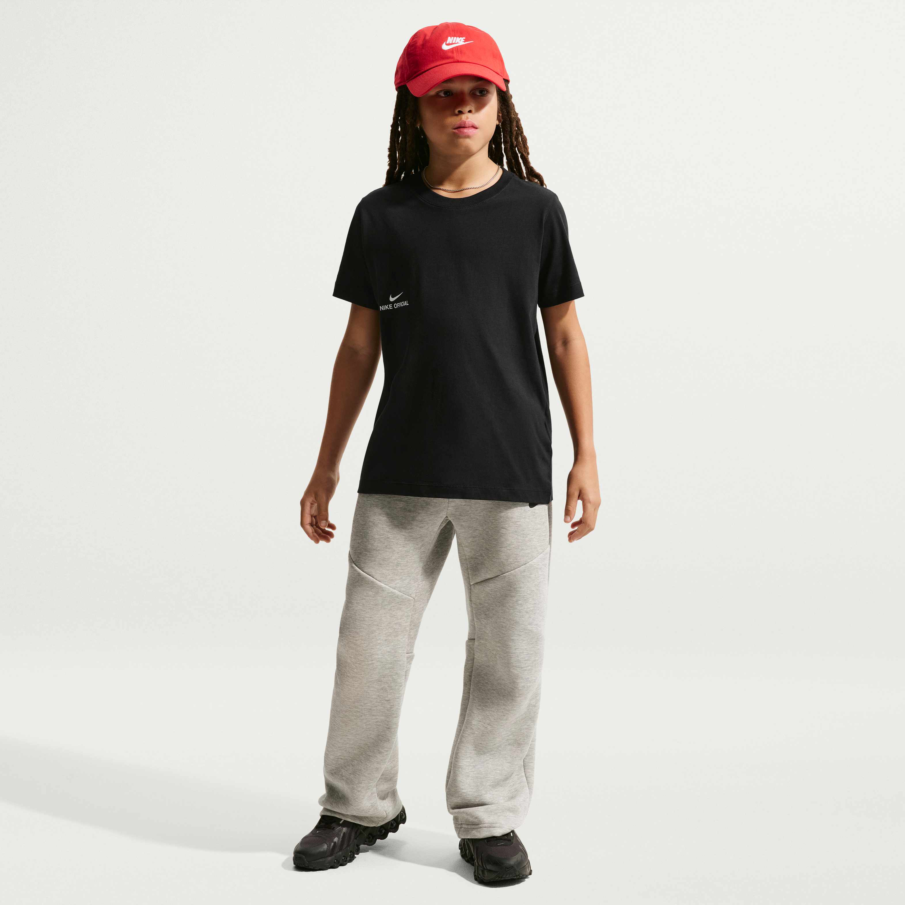 Buy Nike Sportswear Older Kids' T-Shirt - Black @ Nike UAE