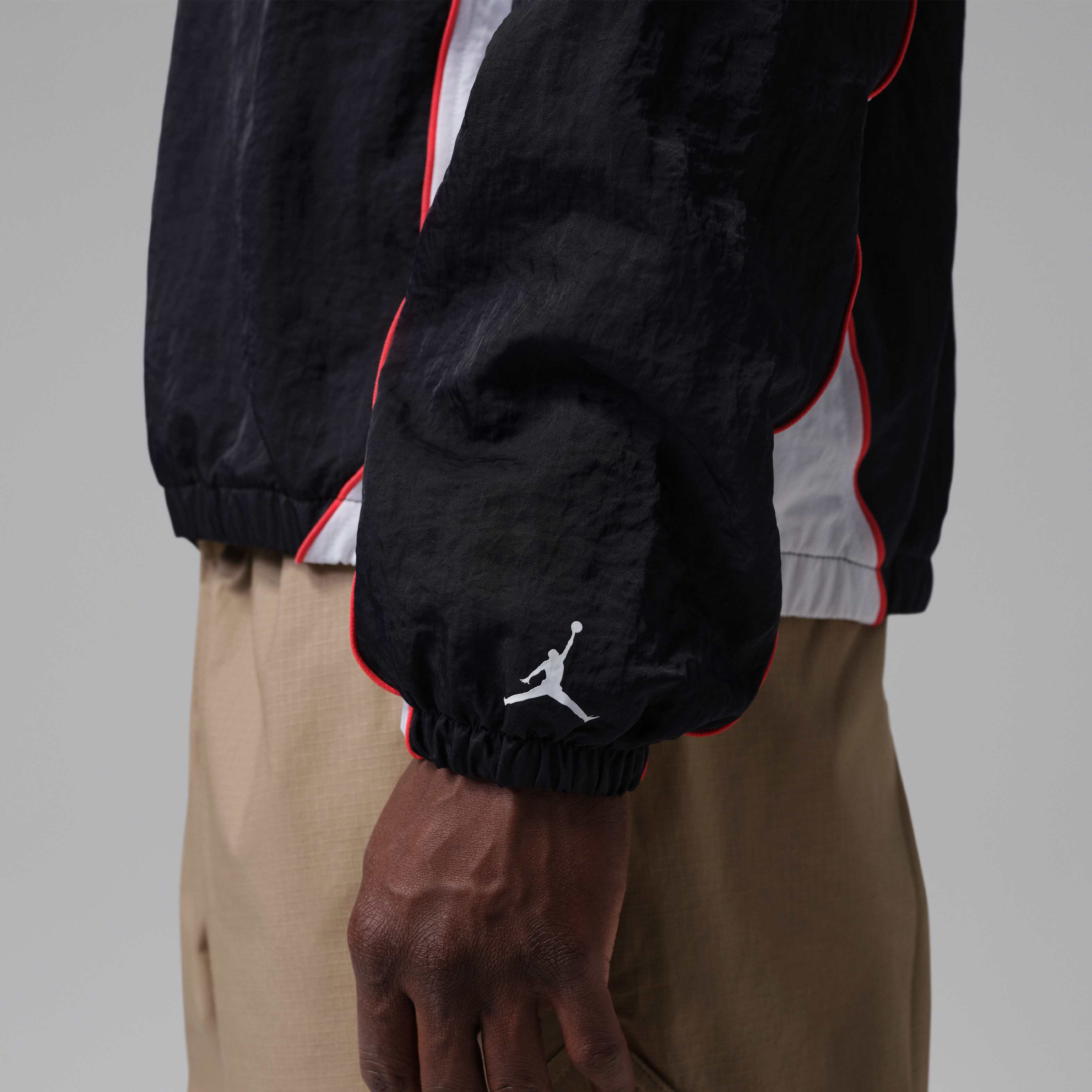 Buy Jordan Flight Men's Long-Sleeve Warm-Up Top - Black/White/Chile Red ...