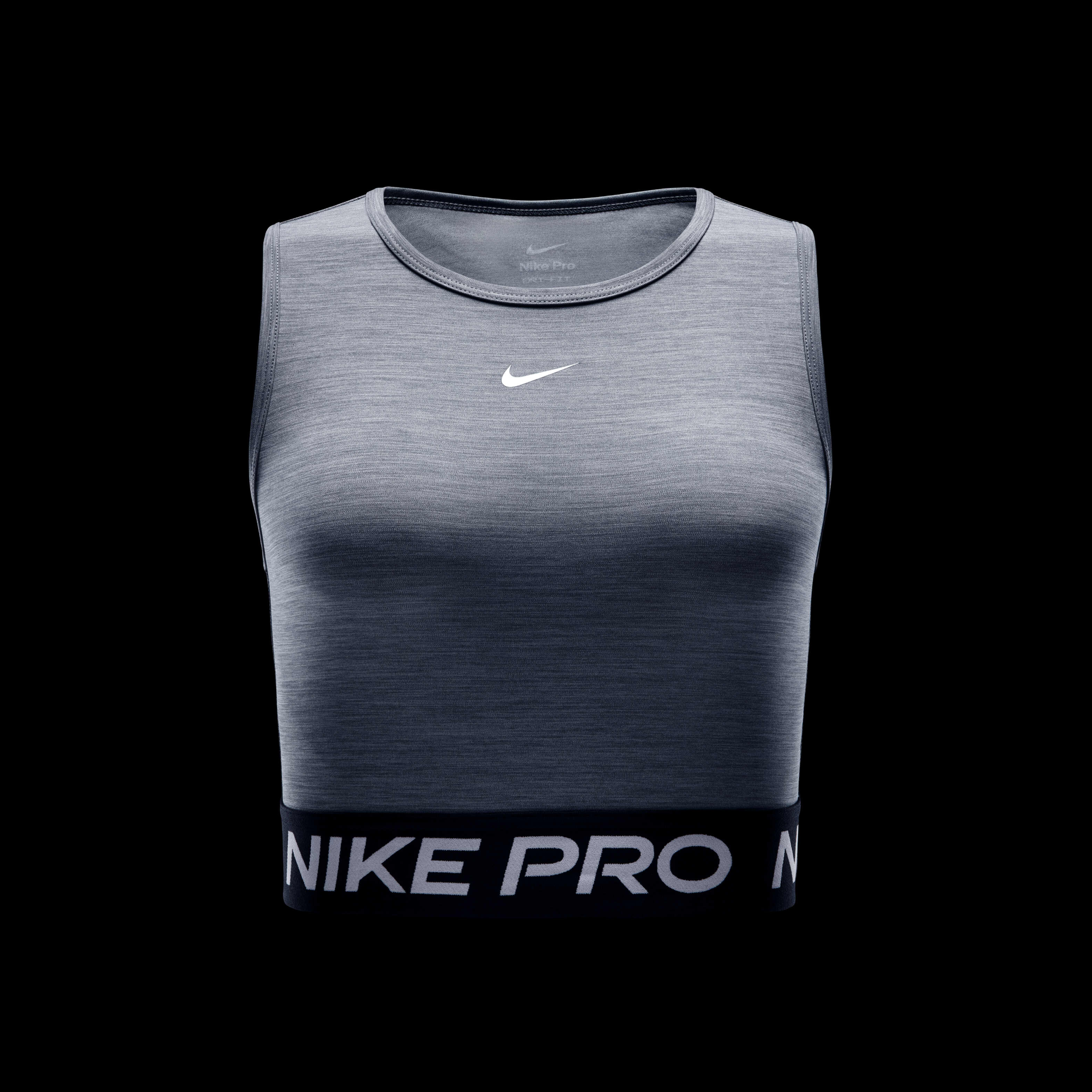 Buy Nike Pro Women's Dri-FIT Cropped Tank Top - Smoke Grey/Heather ...