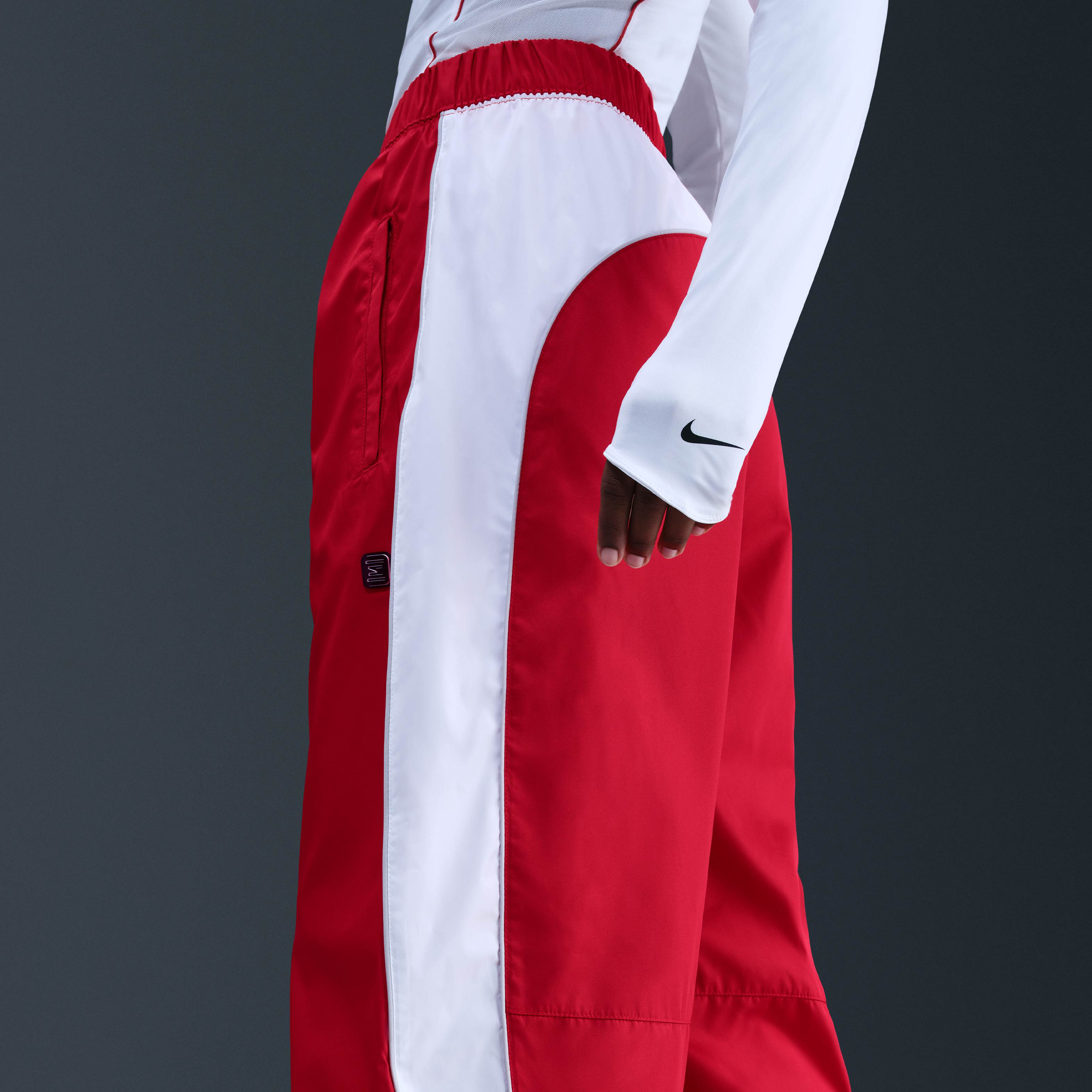 Buy Nike Sportswear Shox Women's Woven Trousers - University Red/White ...