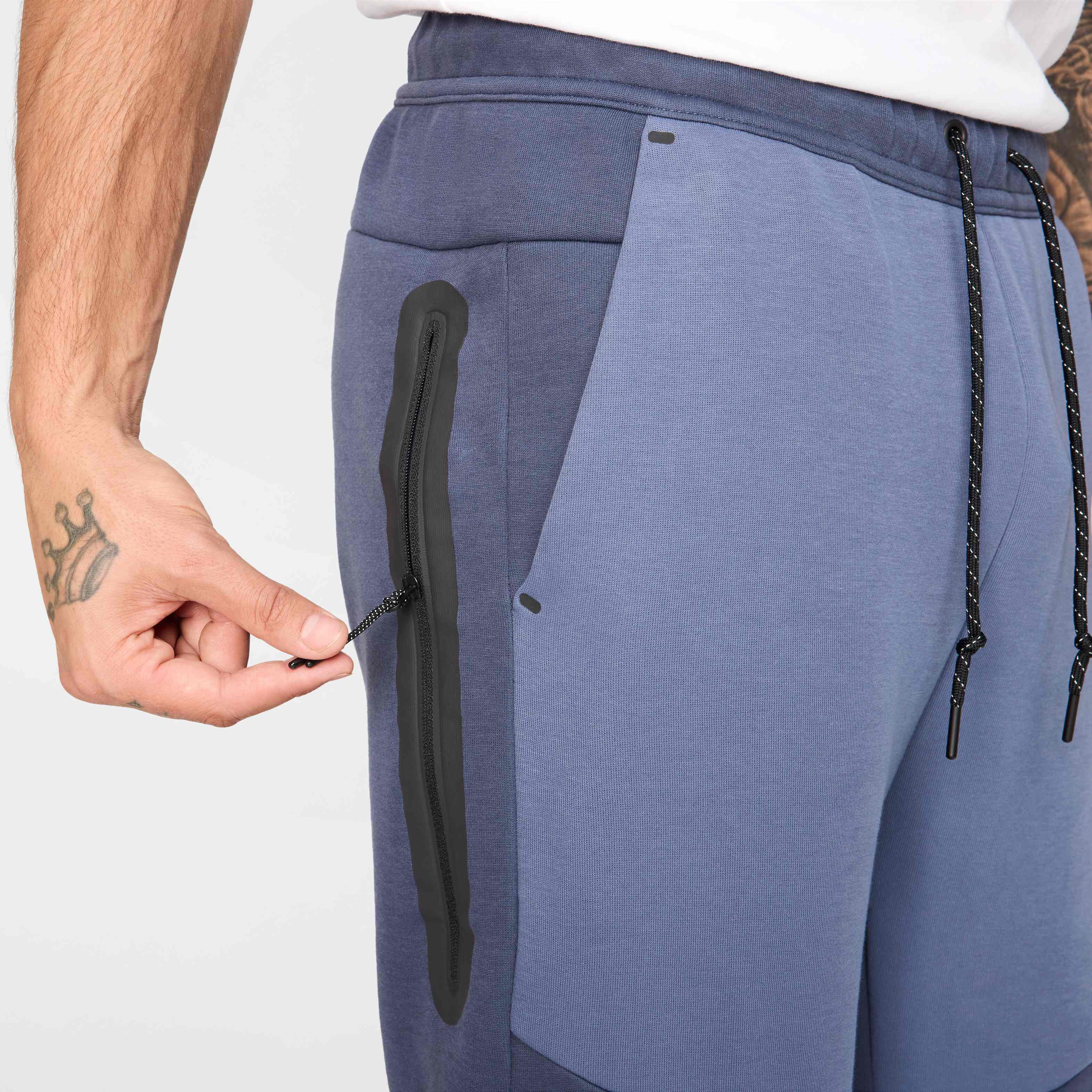 Buy Nike Tech Men's Fleece Joggers - Thunder Blue/Diffused Blue/Black ...